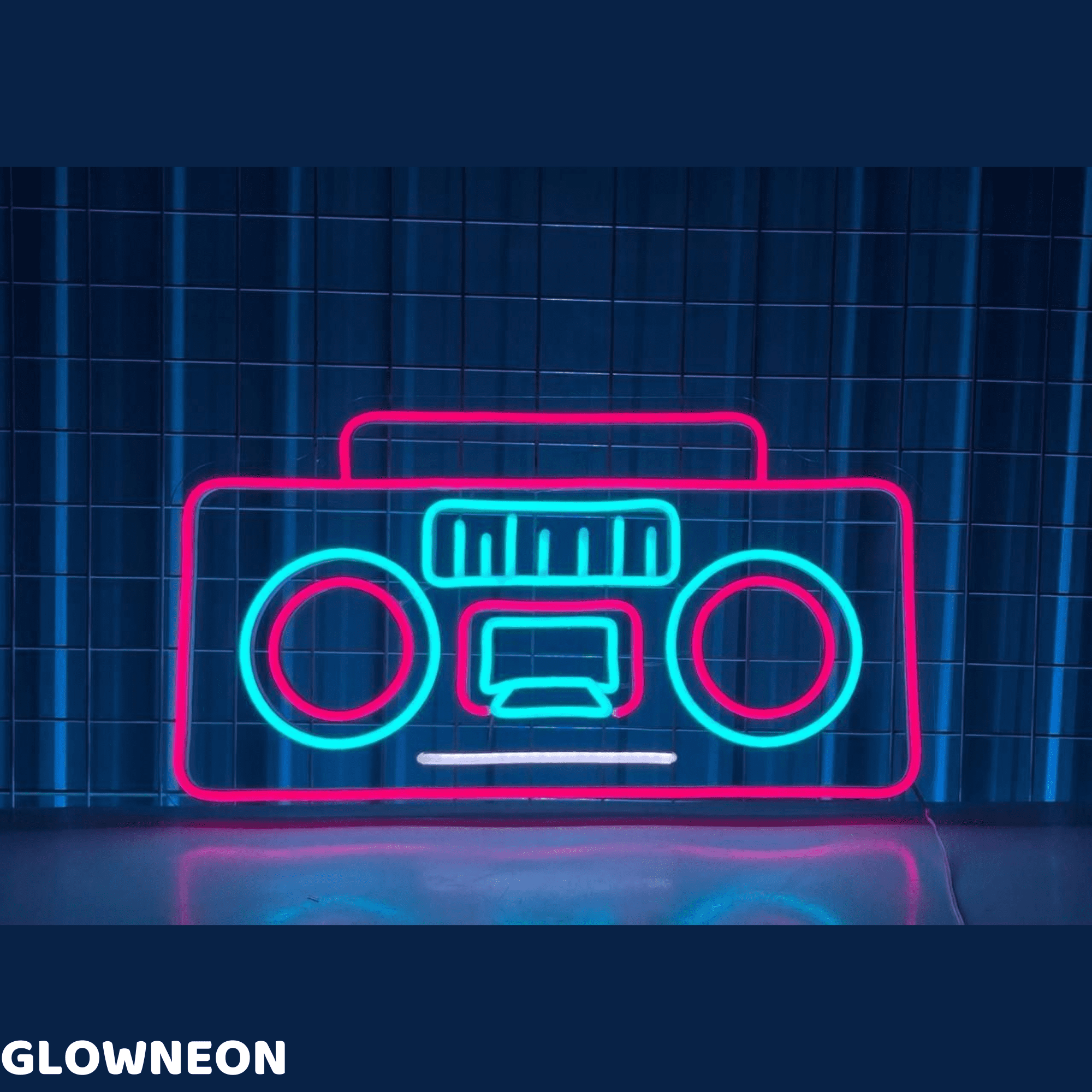 Glowneon Retro Radio Neon Sign, Radio Music Led Sign, Music Club Sign ...