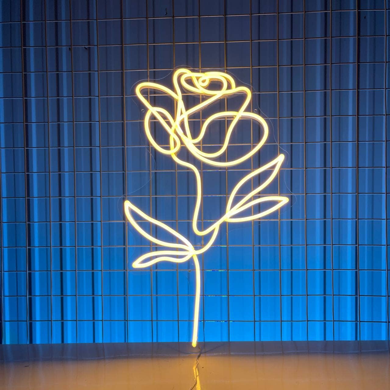 Glowneon Rose Flower Neon Sign, Flower Plant Shop Wall Decor - Walmart.com