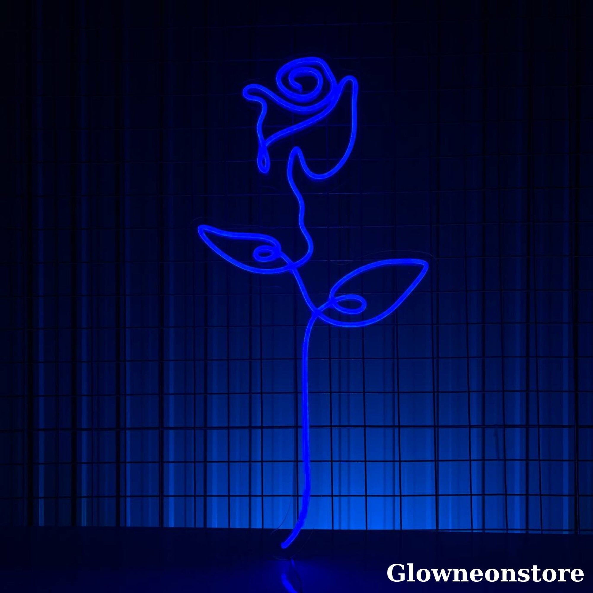 Glowneon Rose Flower Neon Sign, Rose Flower Led Sign, Flower Led Light ...