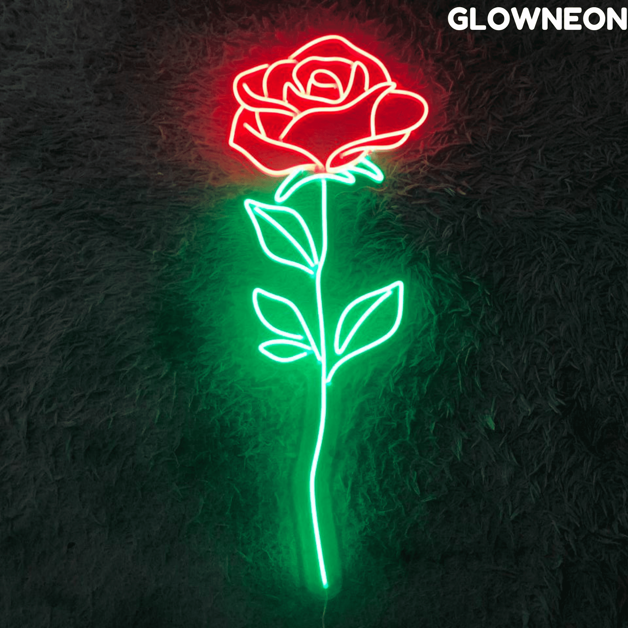 Glowneon Rose Neon Sign, Rose Flower Girl Room Led Sign, Mom Gifts ...