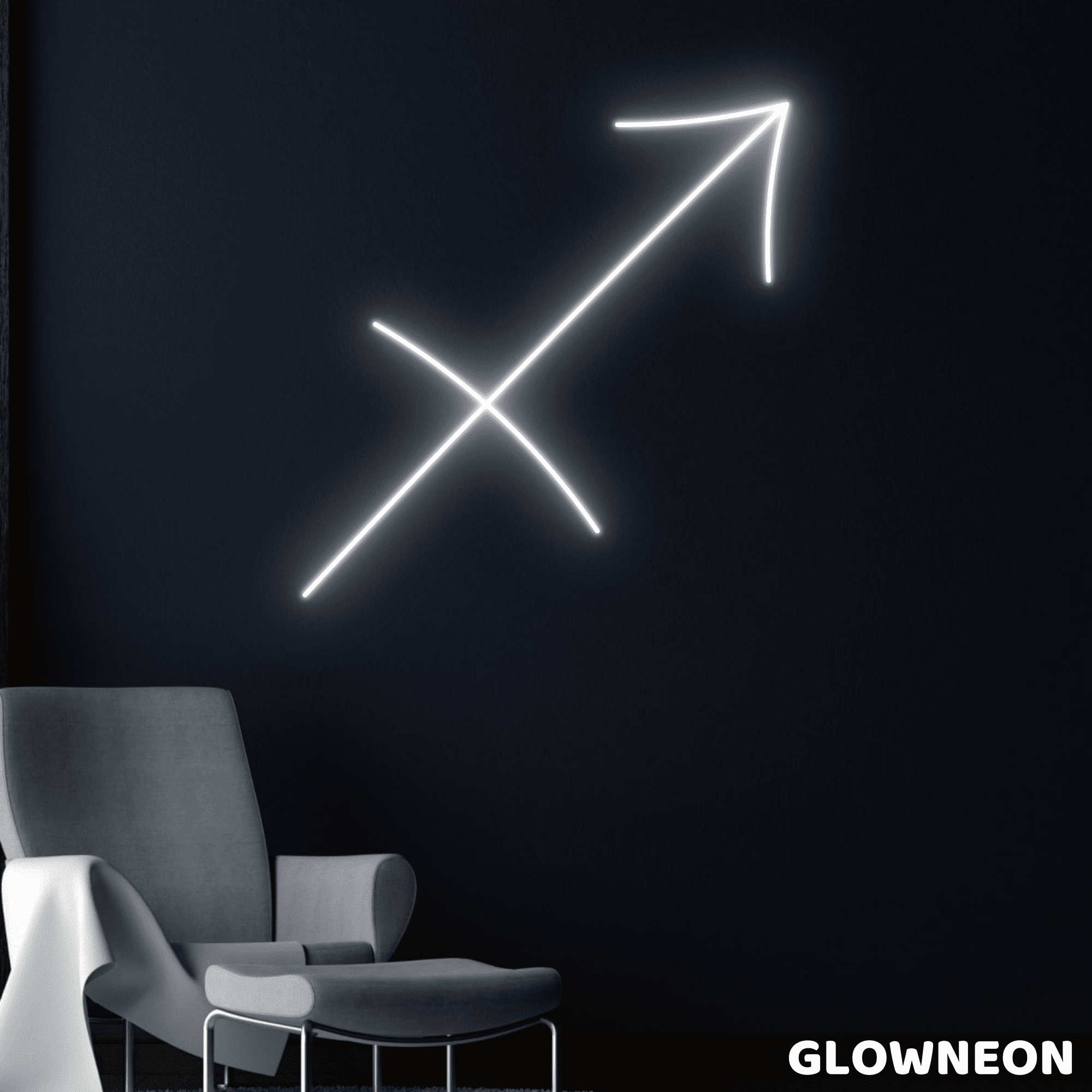 Glowneon Sagittarius Neon Sign, Sagittarius Horoscope Wall Led Decor ...