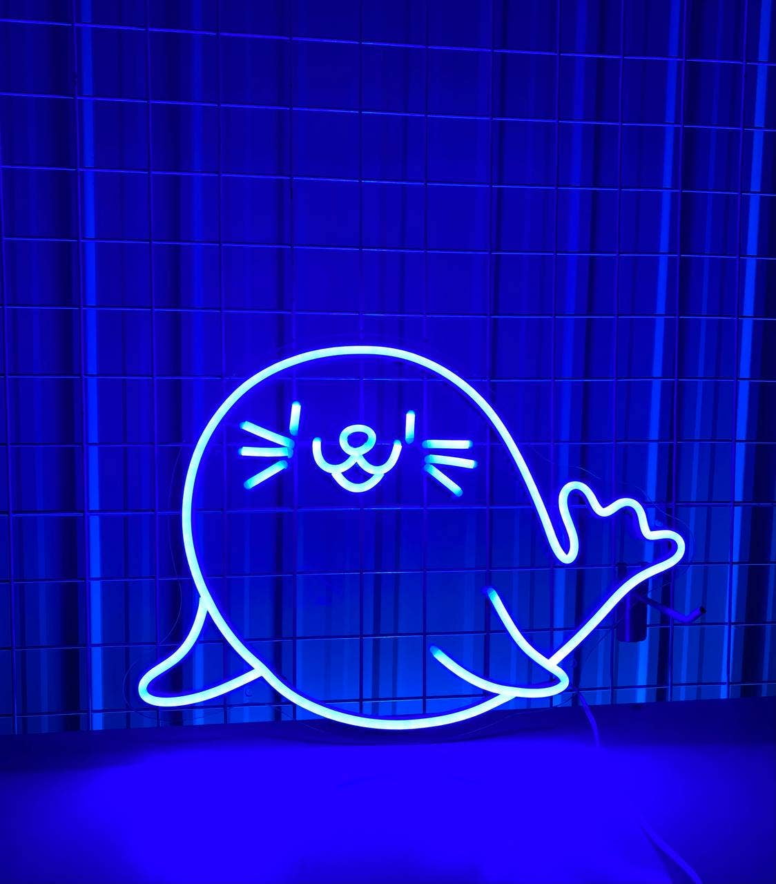 Glowneon Seal Neon Sign, Seal Led Neon Gift, Seal Nursery Neon Light ...