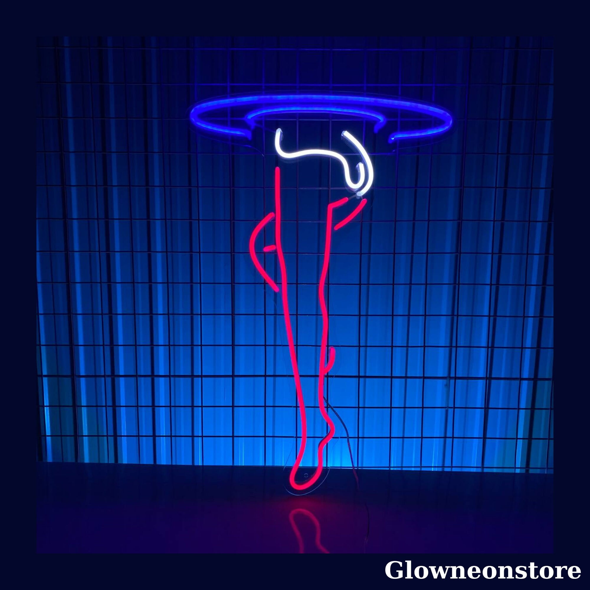 Glowneon Sexy Body Girl In The Hole Neon Signs Sexy Body Led Light