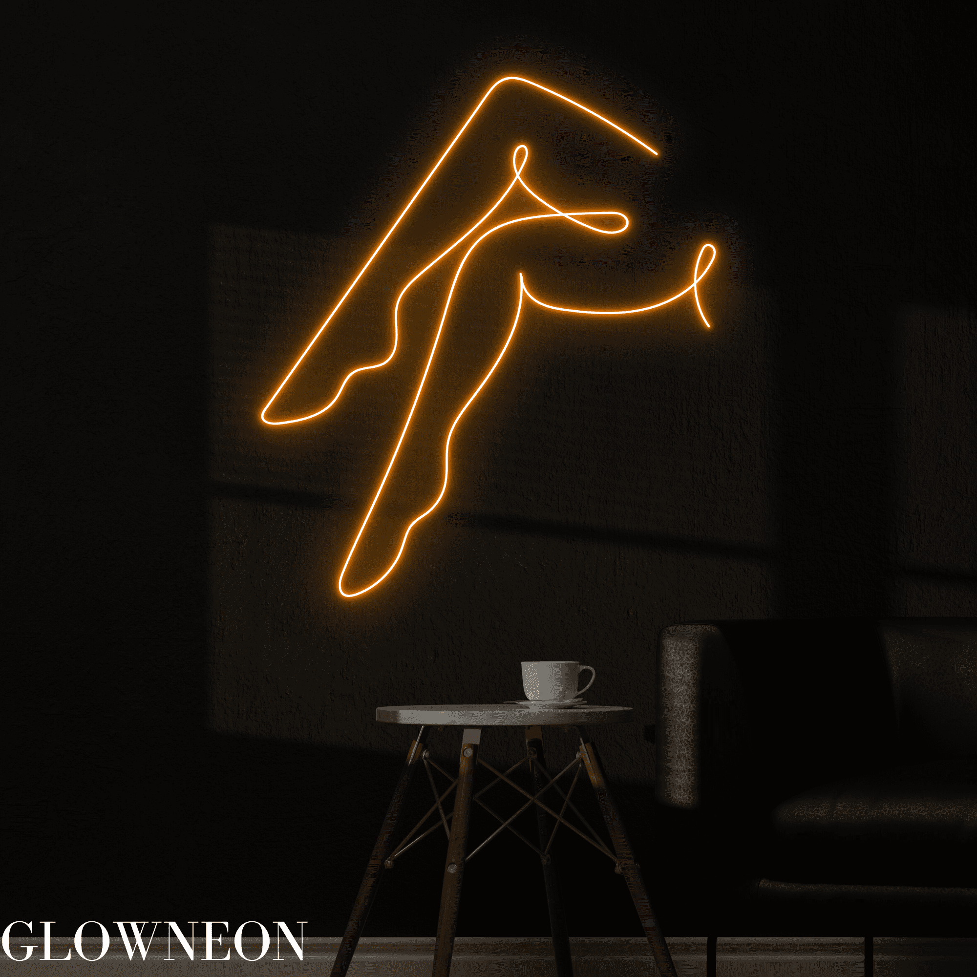 Glowneon Sexy Girl Legs Neon Sign, Woman Body Led Sign, Girl Room Art ...