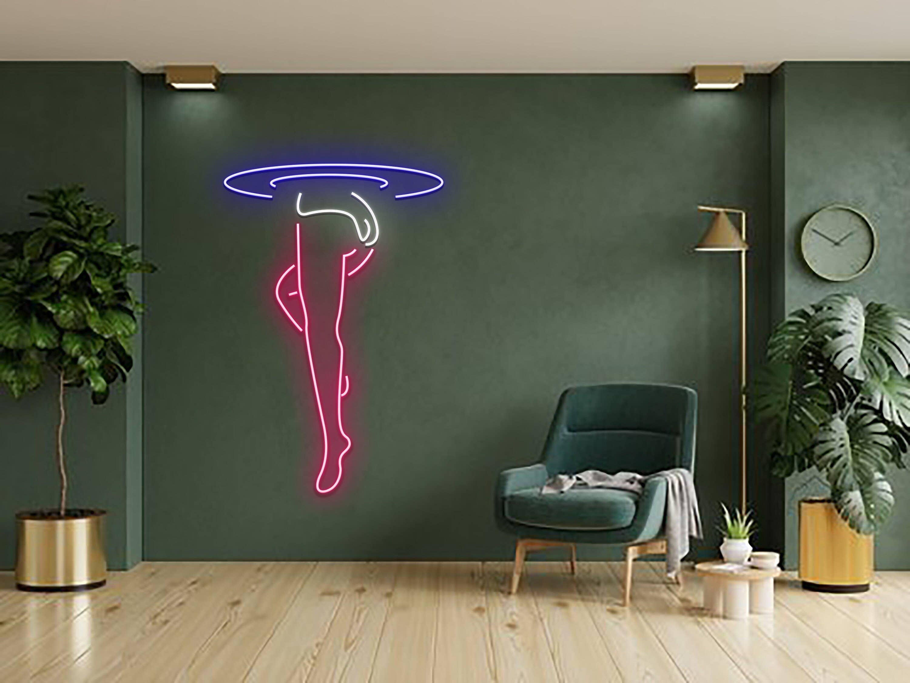 Glowneon Sexy Girl Swimming Neon Signs Abstrast Art Wall Decor