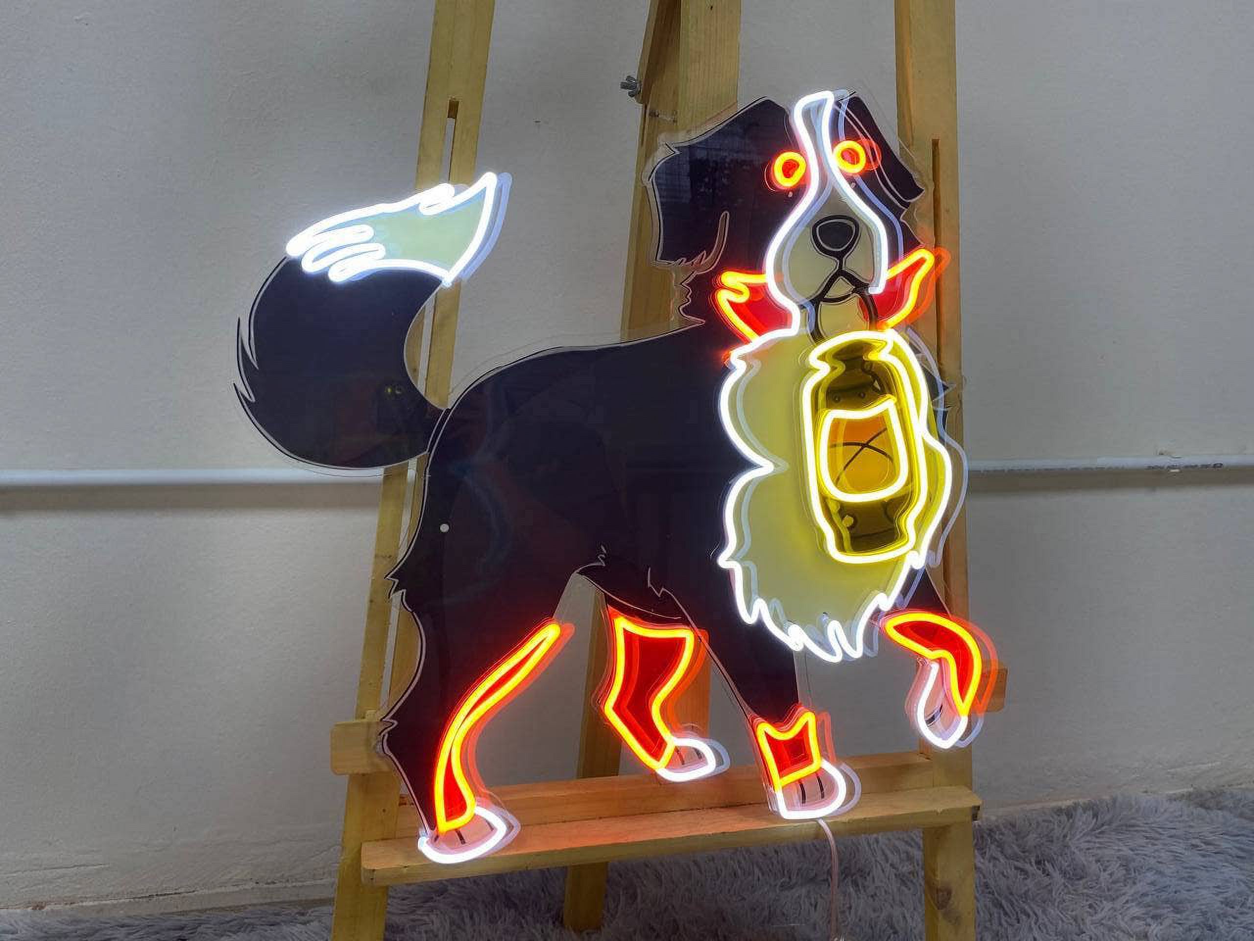 Glowneon Sheep Dog Neon Print Sign, Sheep Dog Led Wall Decor - Walmart.com
