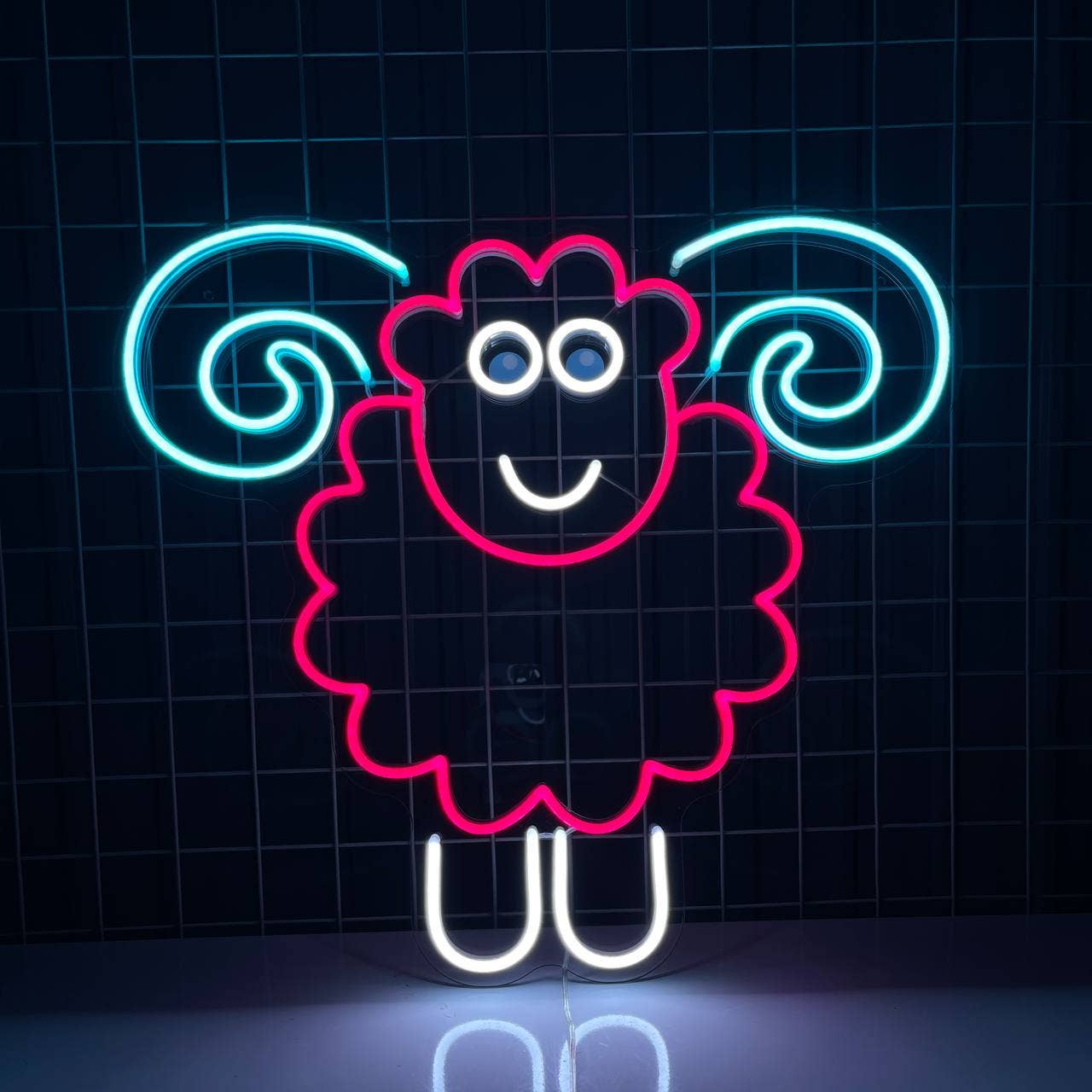 Glowneon Sheep Neon Sign, Animal Led Wall Decor, Kidroom Decor ...