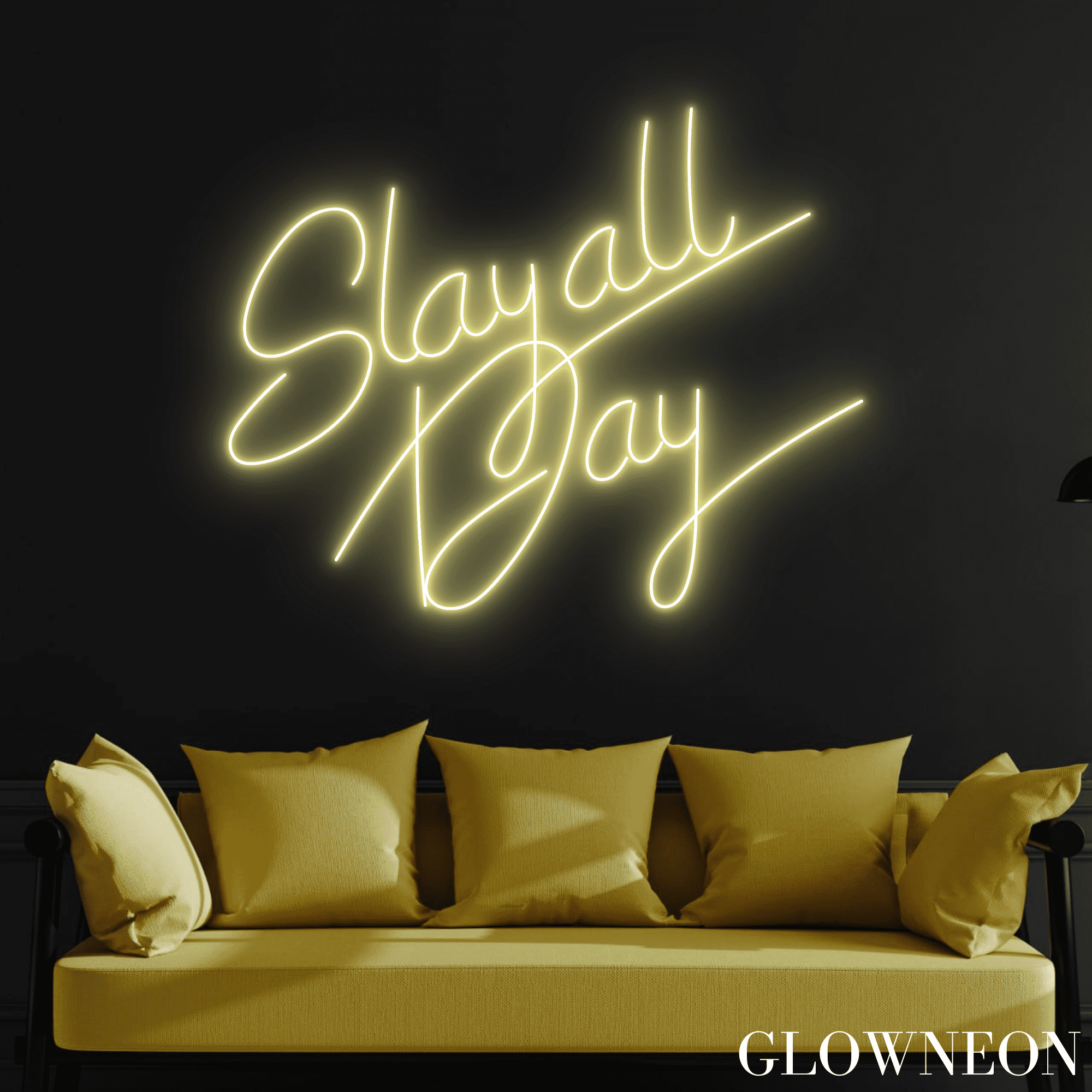 Glowneon Slay All Day Neon Sign, Girl Room Led Sign, Beauty Club Sign ...