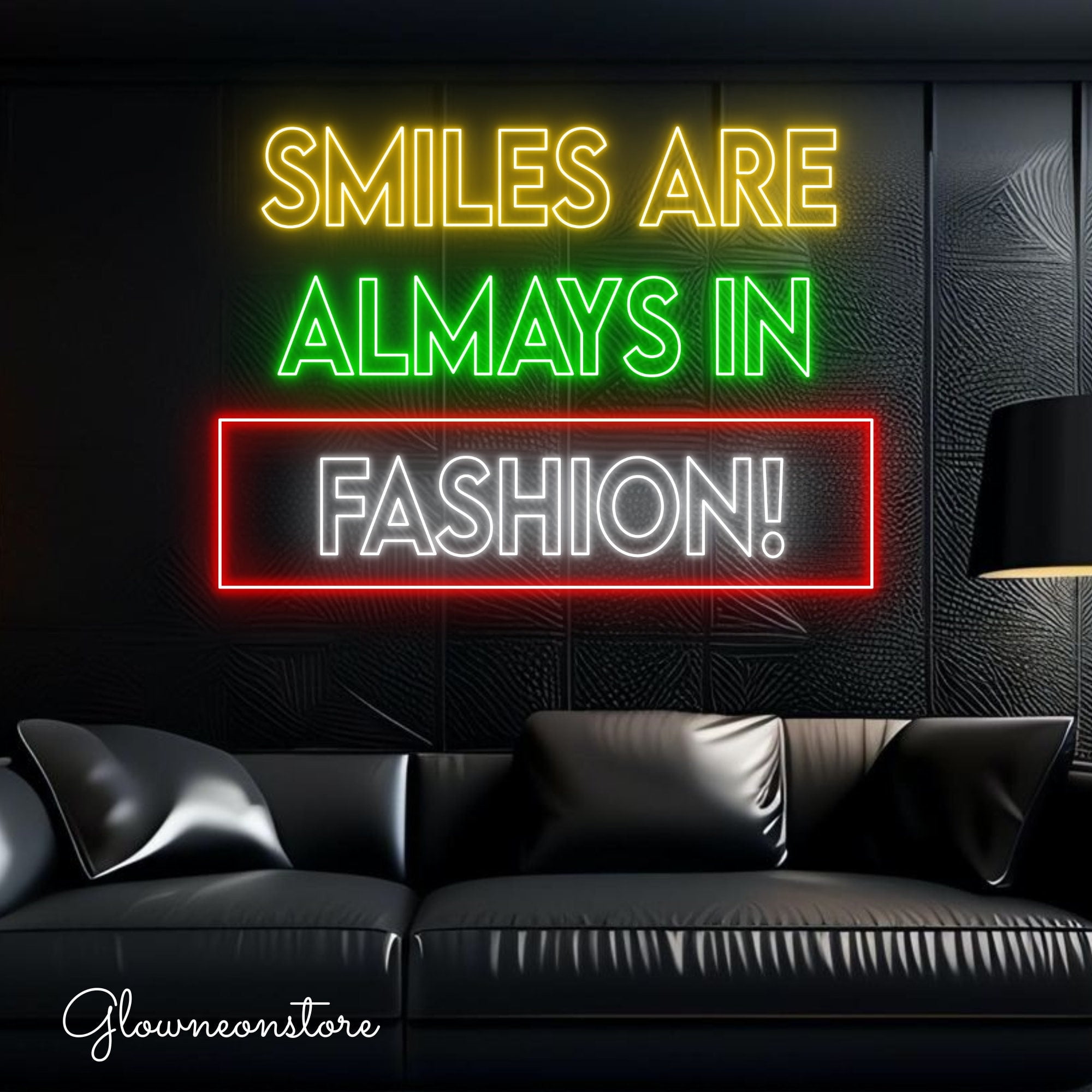 Glowneon Smile Funny Led Sign, Quotes Smile Neon Sign, Dental Clinic ...