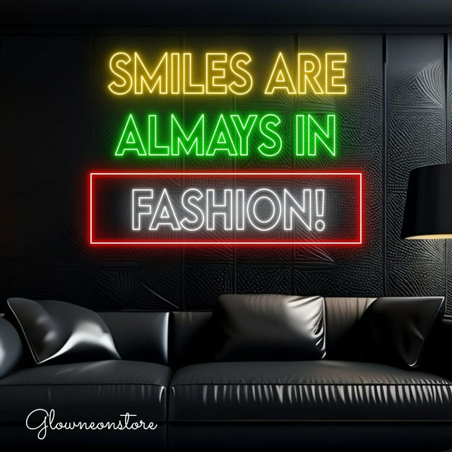 Glowneon Smile Funny Led Sign, Quotes Smile Neon Sign, Dental Clinic ...