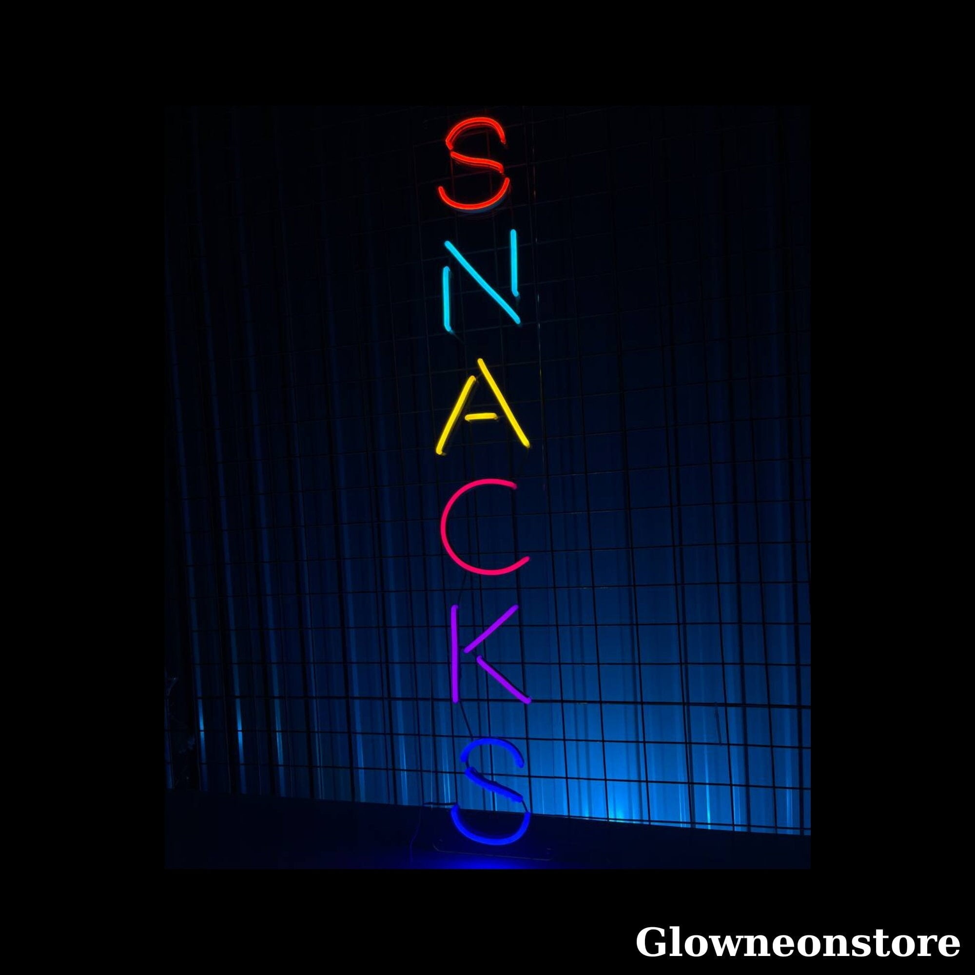 Glowneon Snacks Neon Sign, Snacks Led Sign, Coffee Shop Decor, Snack ...