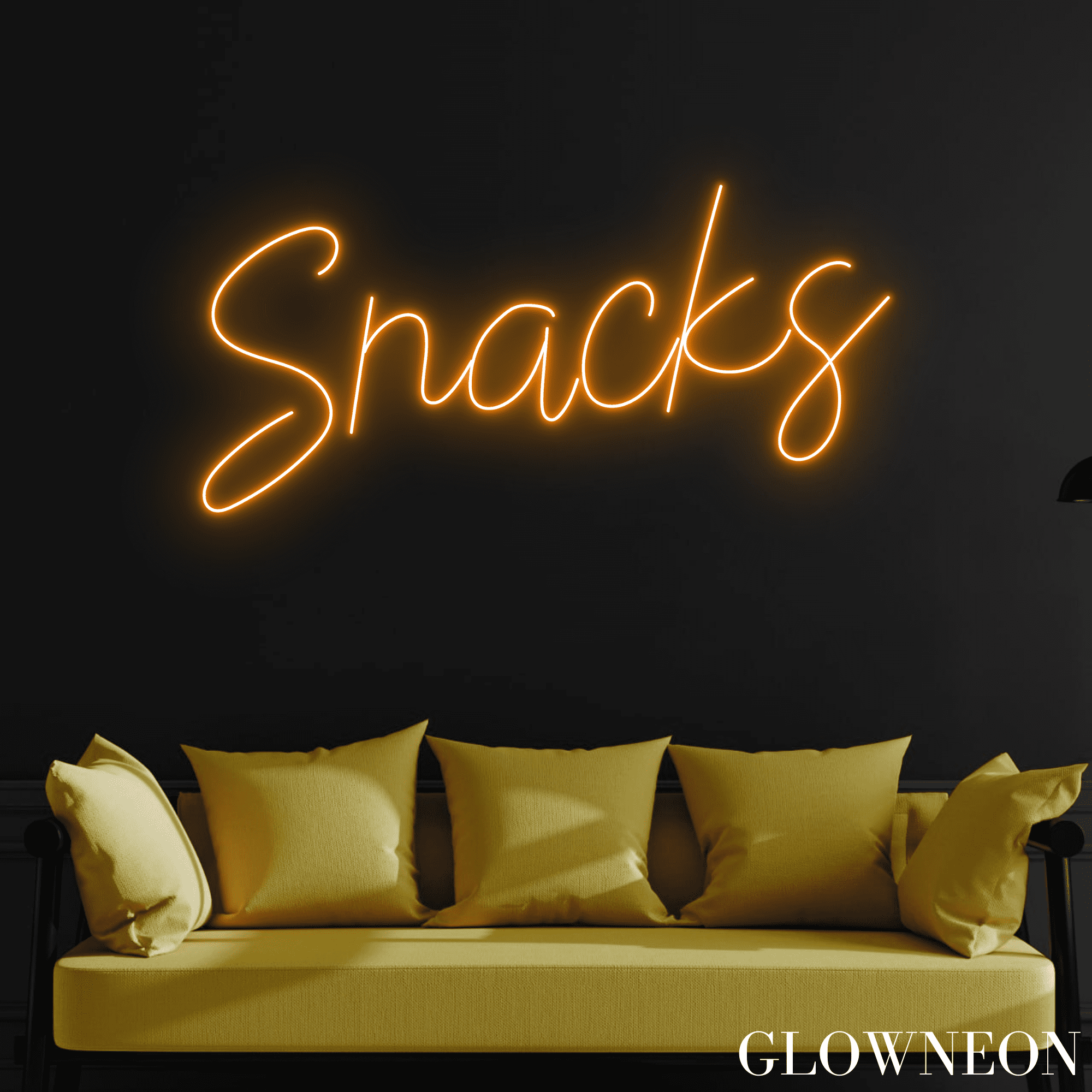 Glowneon Snacks Neon Sign, Snacks Led Sign, Grocery Store Wall Decor ...