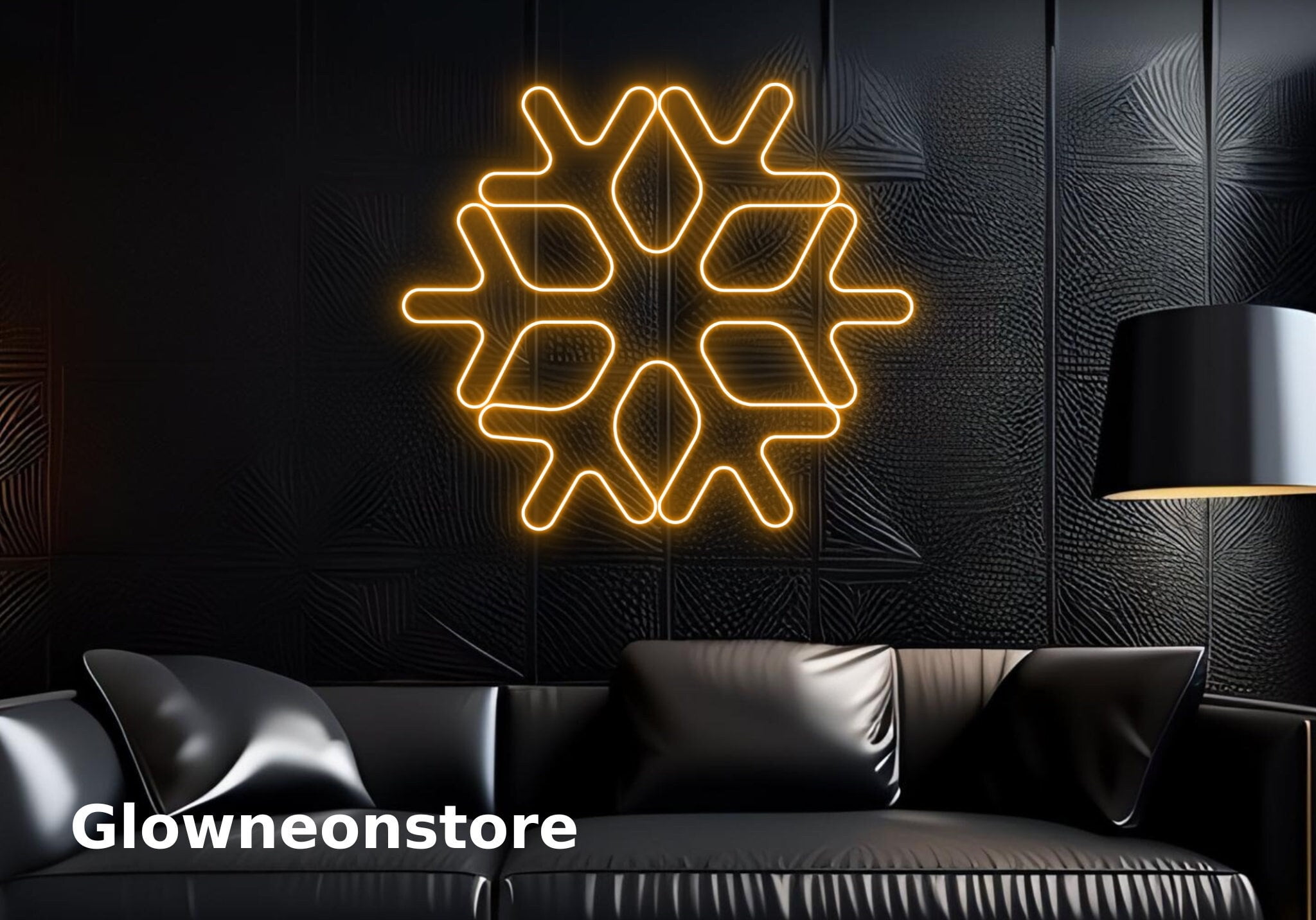 Glowneon Snowflake Neon Sign, Snowflake Led Sign, Snowflake Winter Neon ...
