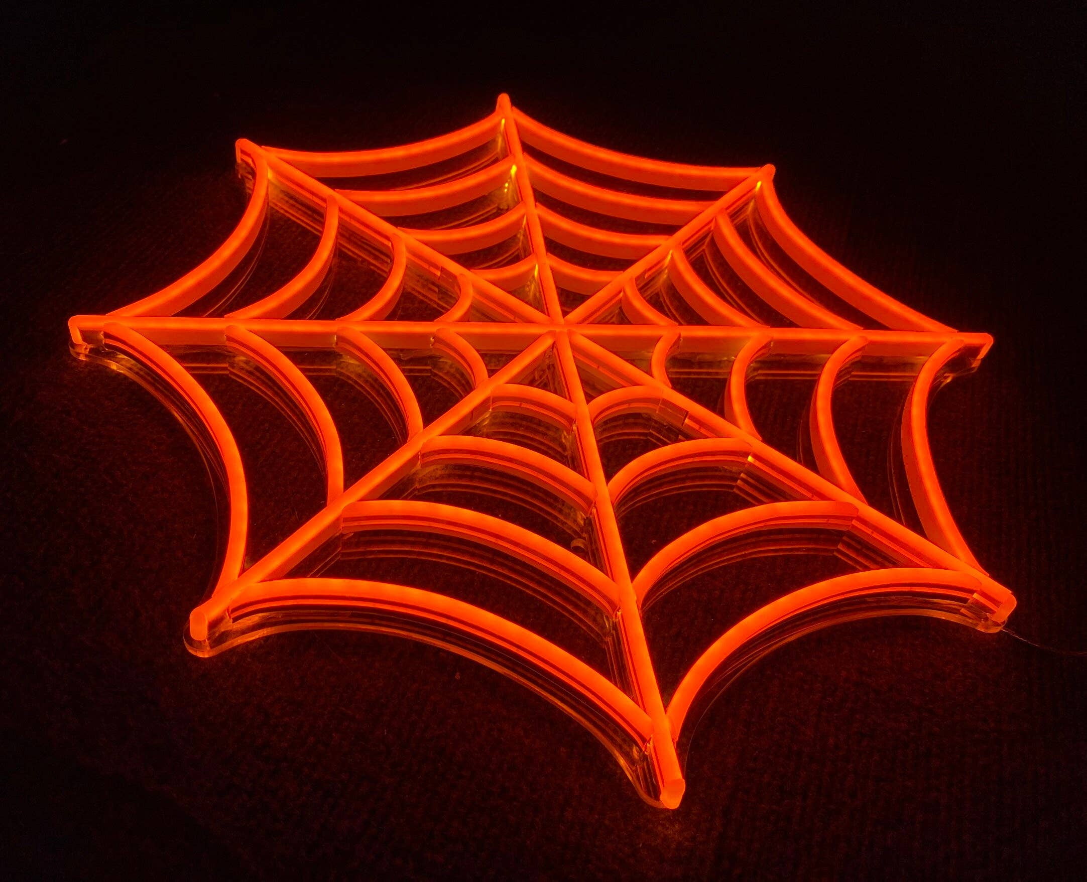 Glowneon Spider Web Neon Sign, Halloween Decor - Walmart.com