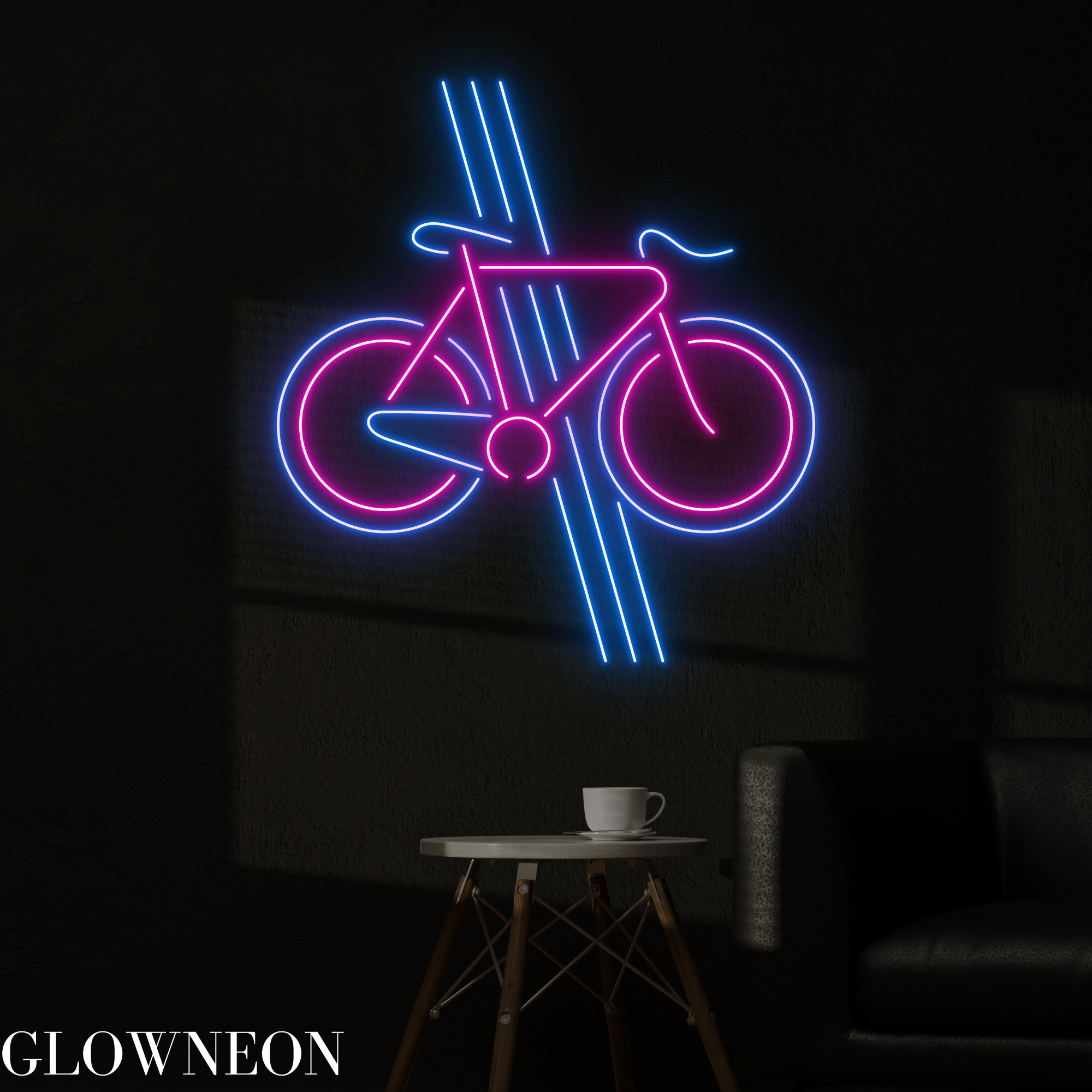 Glowneon Sport Bike Neon Sign, Bicycle Shop Led Sign, Gift For Biker ...