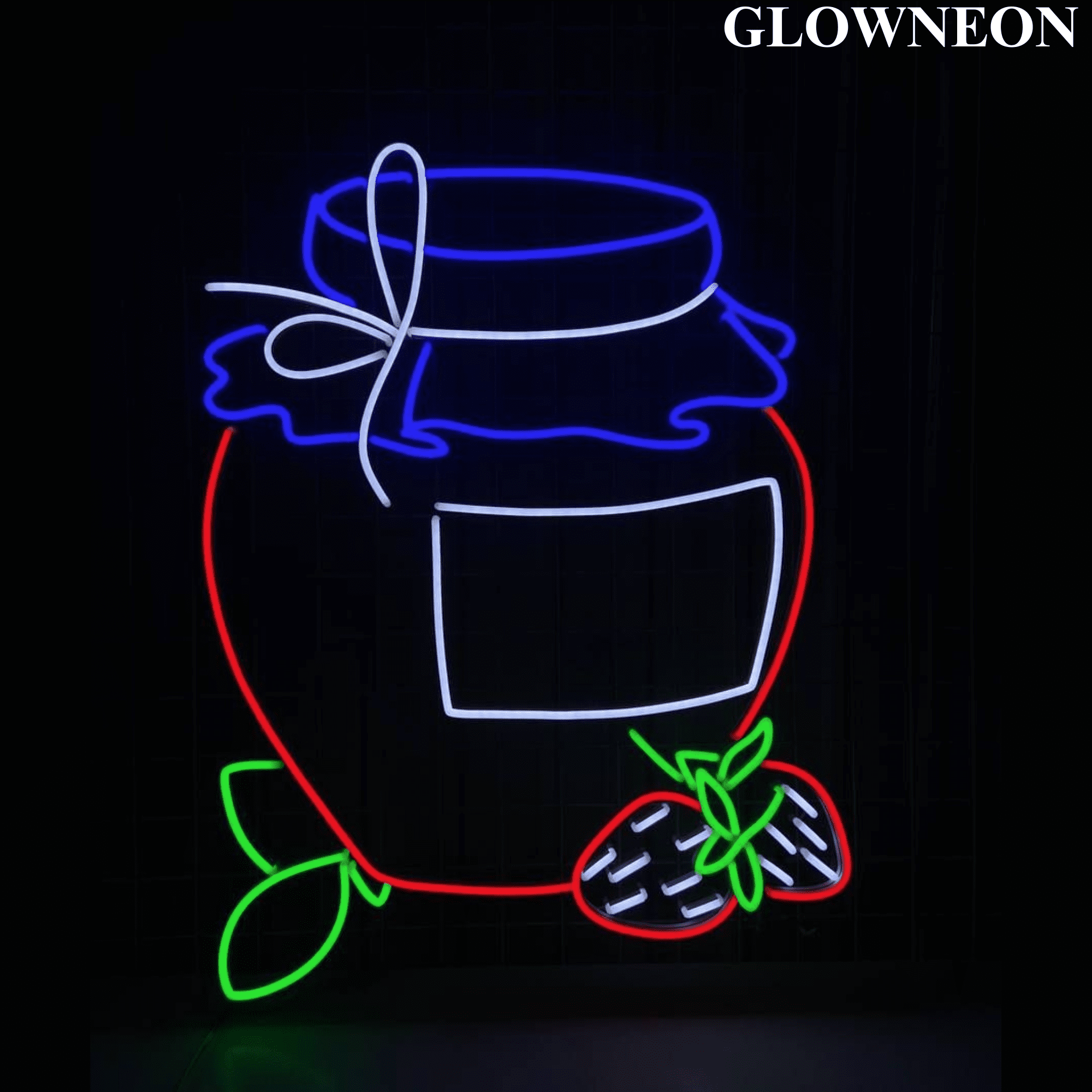 Glowneon Strawberry Jam Led Sign, Jam Neon Sign, Jam Shop Wall Decor ...