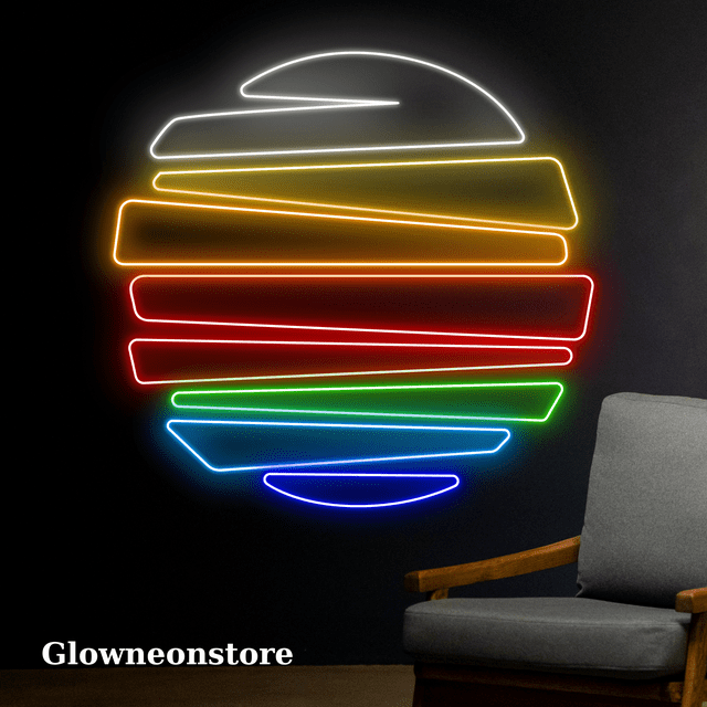 Glowneon Sunrise Rainbow Neon Sign,Sunset Rainbow Led Light Decor ...