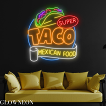 Glowneon Elote Mexican Food Neon Signs, Mexican Street Corn Led Signs ...