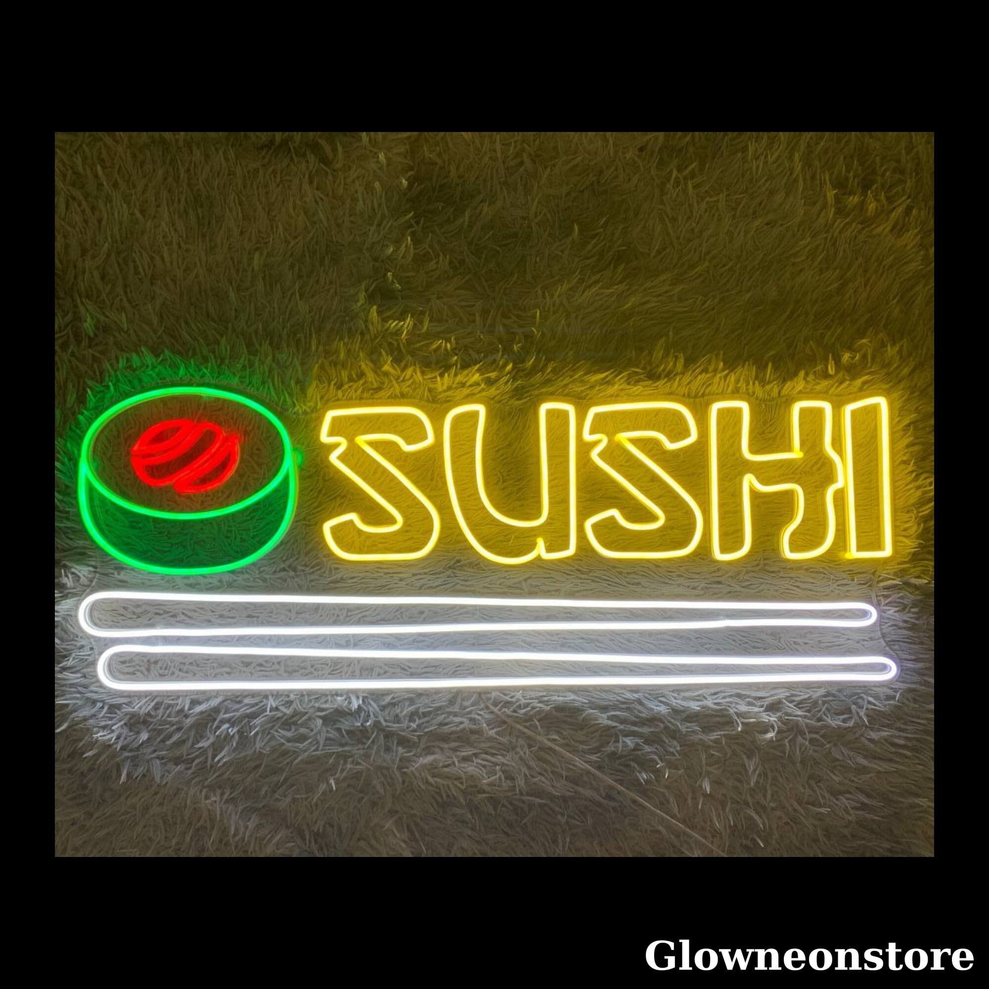 Glowneon Sushi Neon Sign, Sushi Led Sign, Japanese Food Sign, Sushi ...