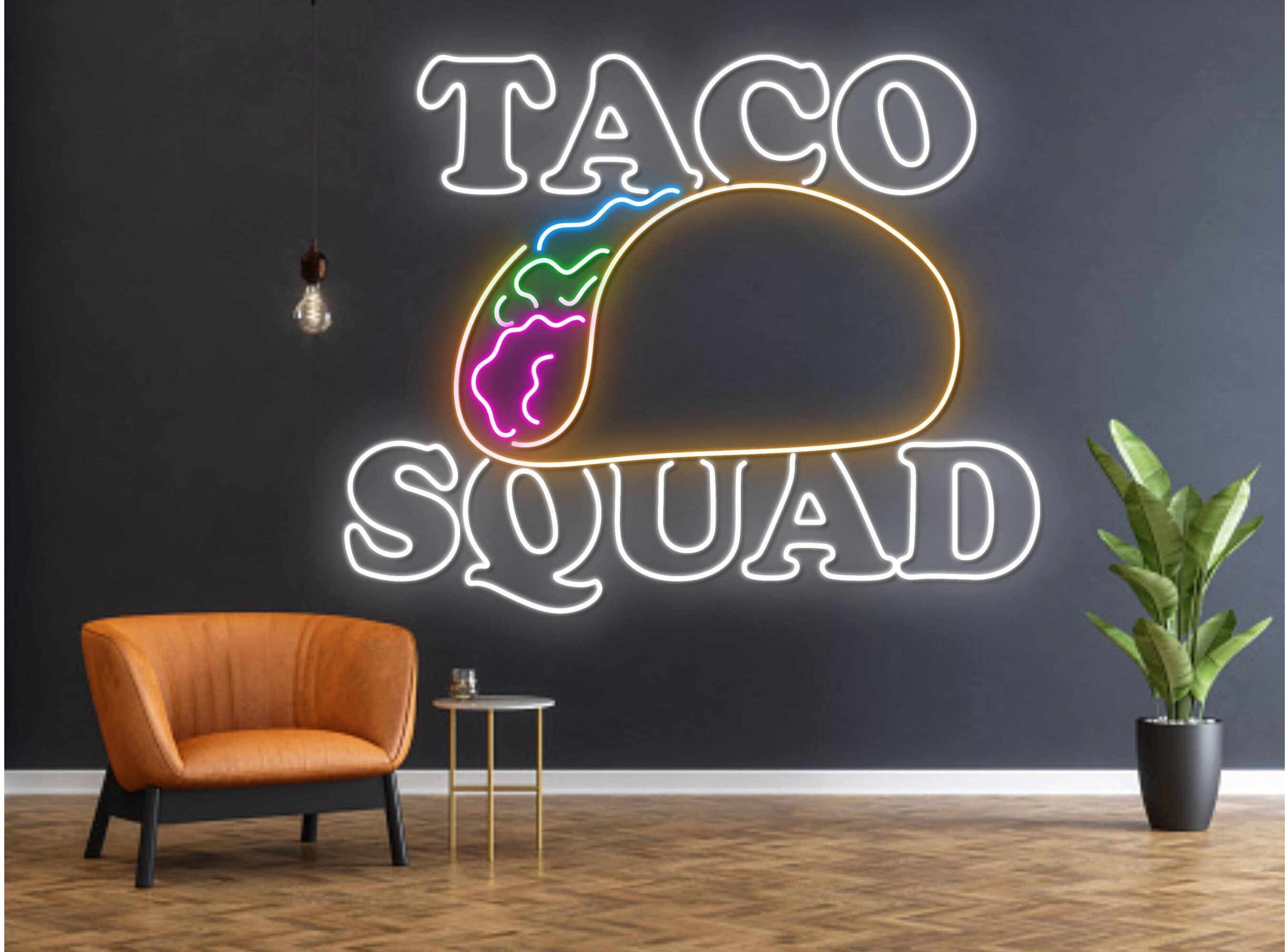 Glowneon Tacos Mexico Neon Sign, Tacos Restaurant Wall Decor Signboard ...