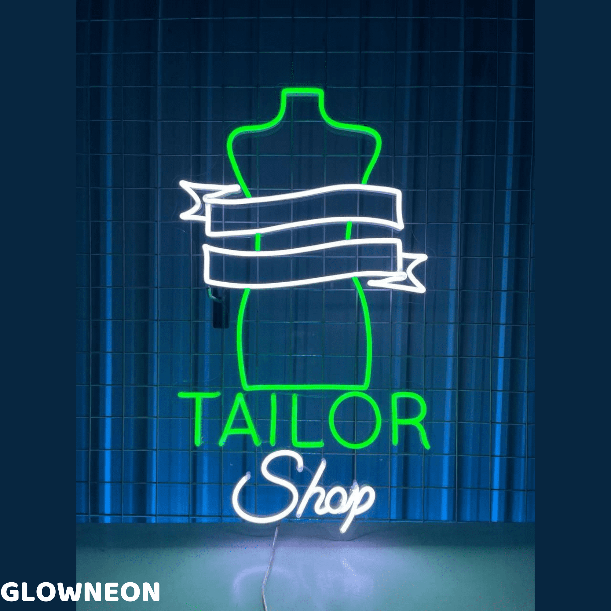 Glowneon Tailor Shop Neon Sign, Woman Clothing Boutique Wall Led Sign ...