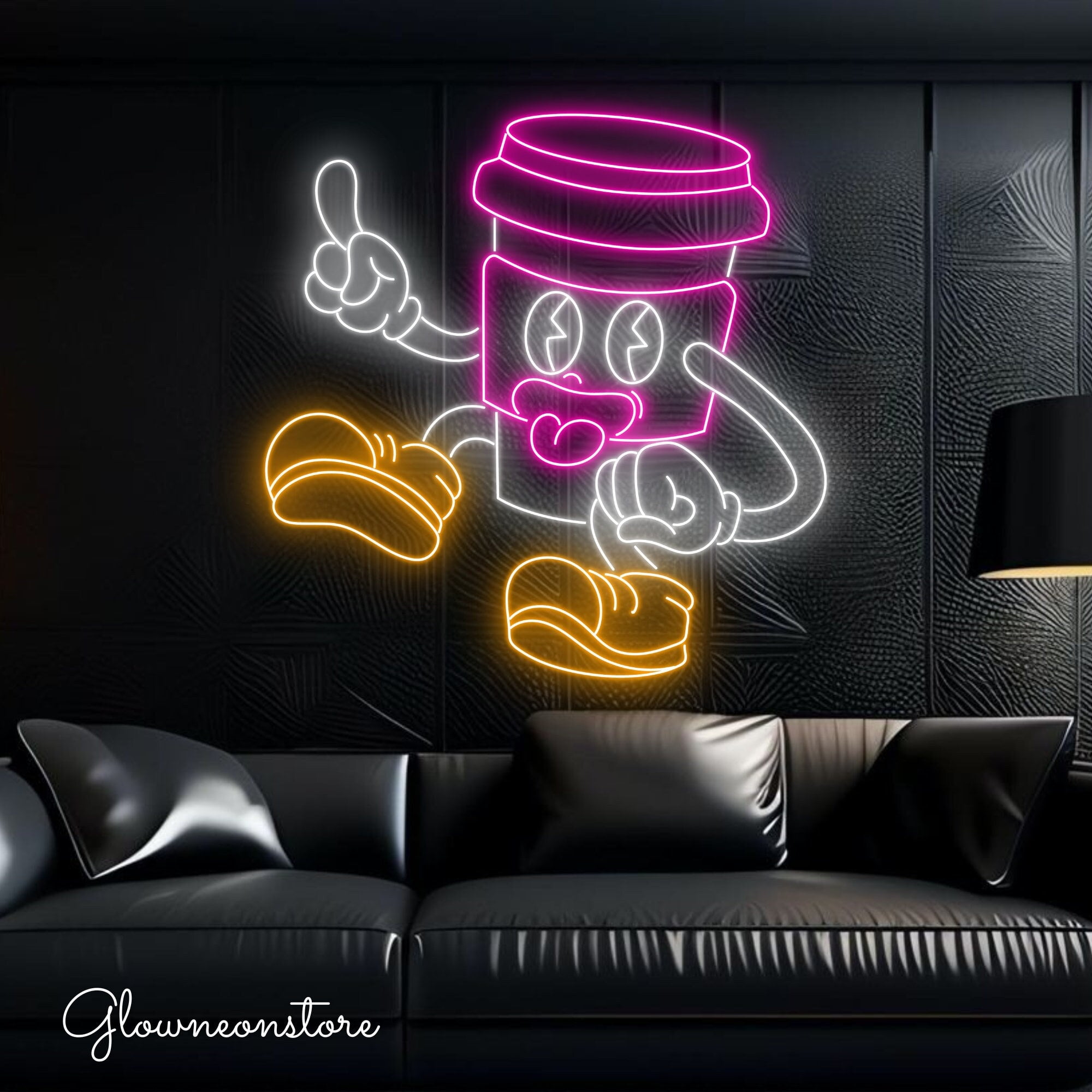 Glowneon Takeaway Cup Neon Sign, Takeaway Cup Led Light, Takeaway Cup ...