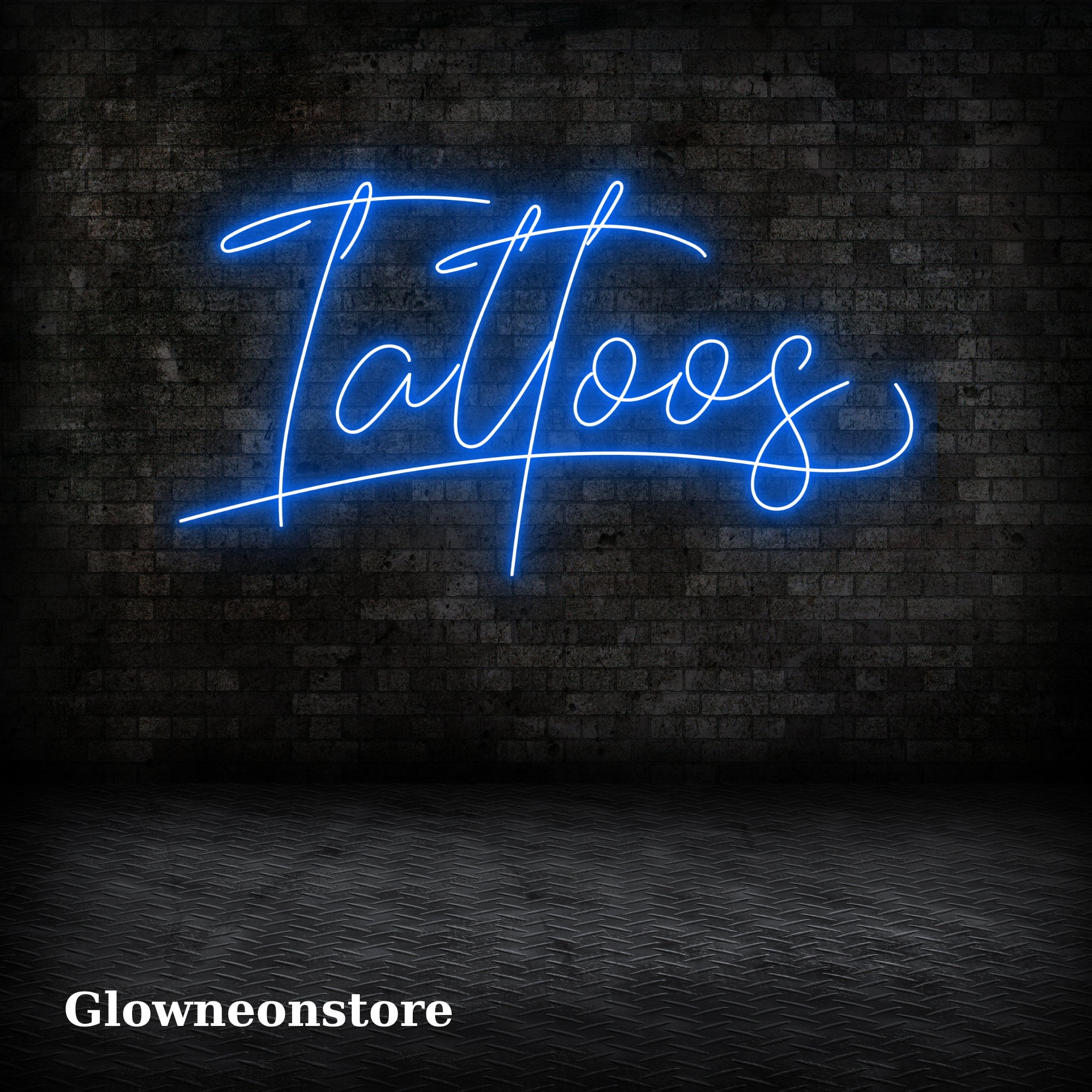 Glowneon Tatoo Neon Sign, Tattoo Lover Art, Tattoo Sign Wall Decor ...
