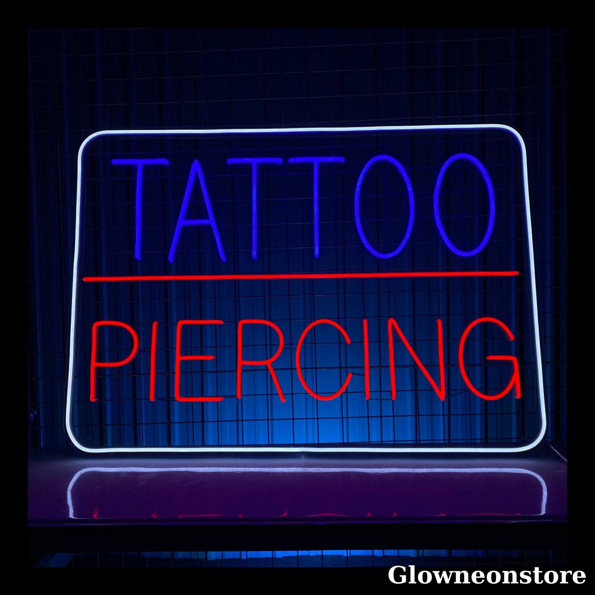 Glowneon Tattoo Piercing Neon Sign, Tattoo Led Sign, Tattoo Studio ...