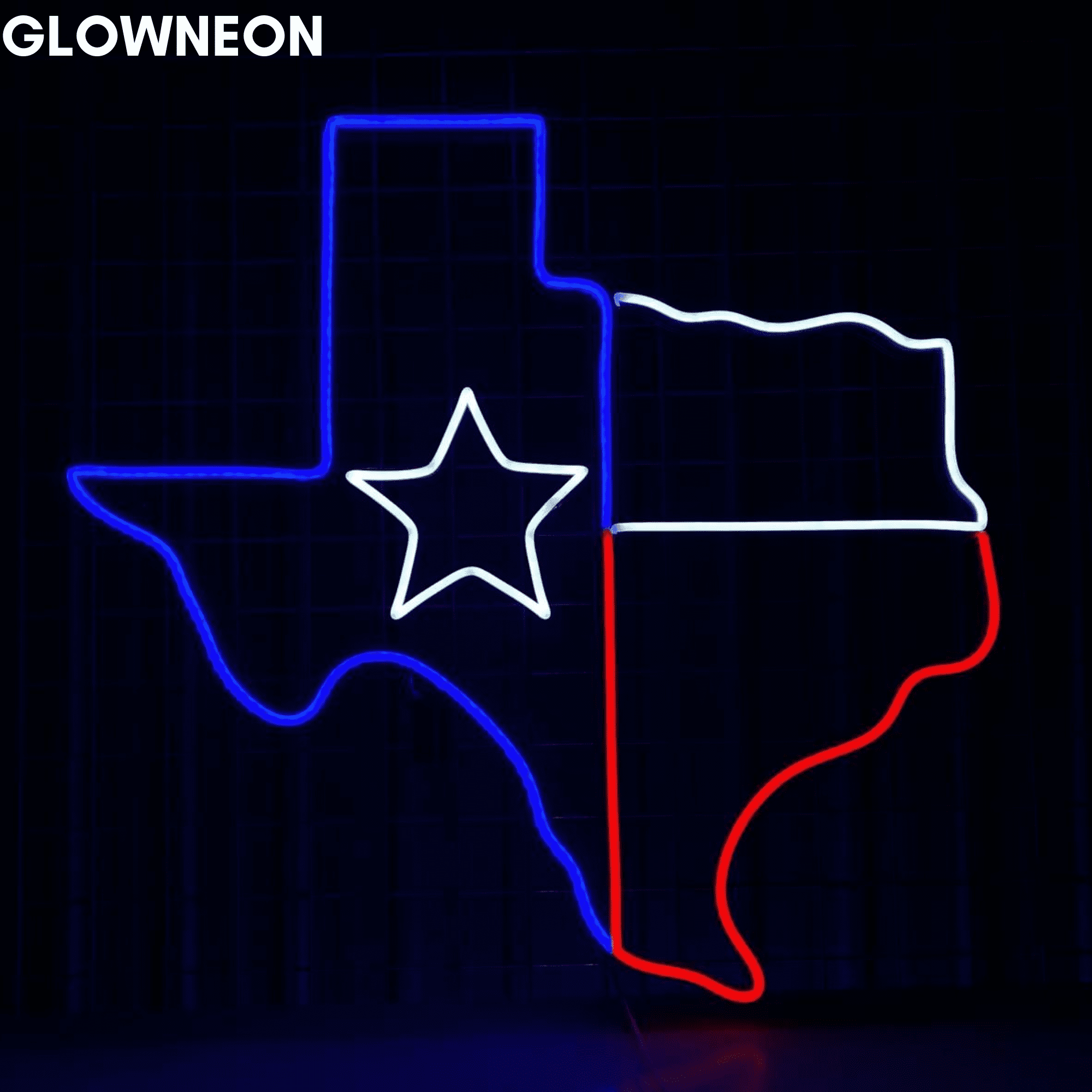 Glowneon Texas Map Neon Sign, Texas State Led Sign, US State Decor ...