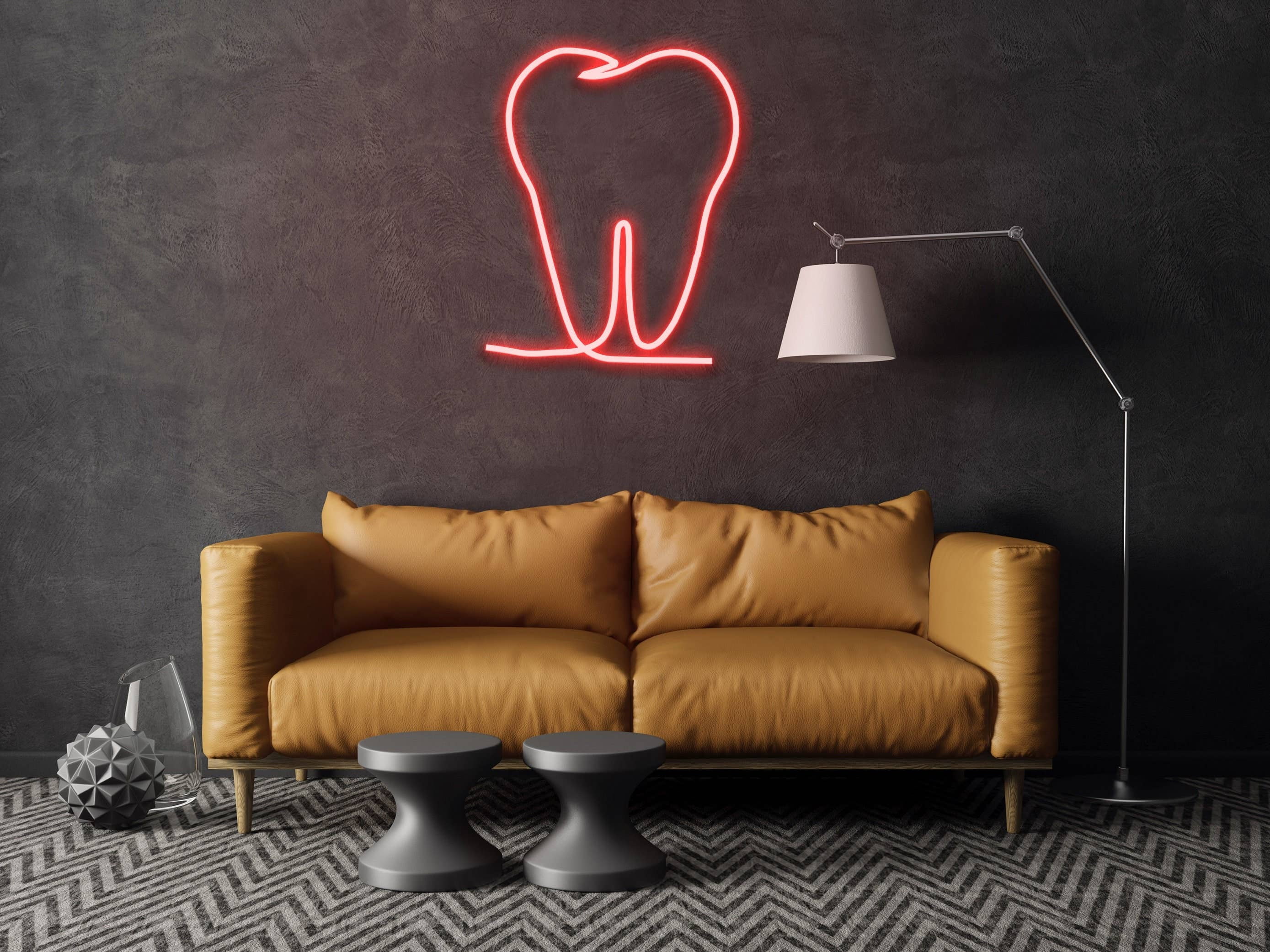 Glowneon Tooth Neon Sign, Dental Care Dentist Wall Decor - Walmart.com