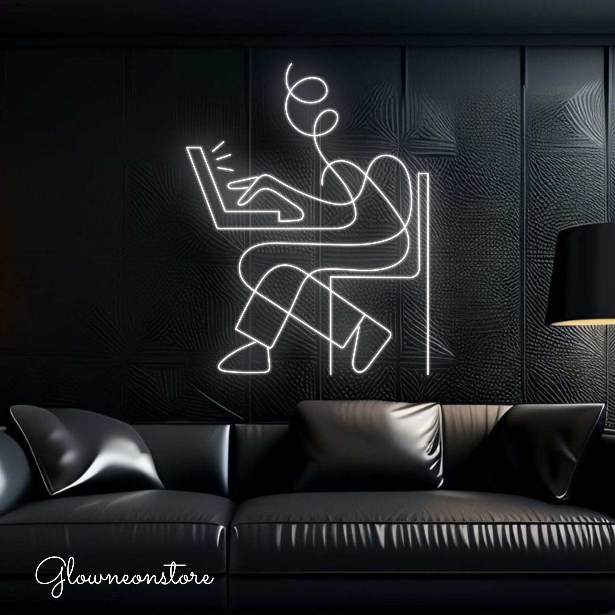 Glowneon Typing Computer Neon Sign, Typing Computer Led Sign, Typing ...