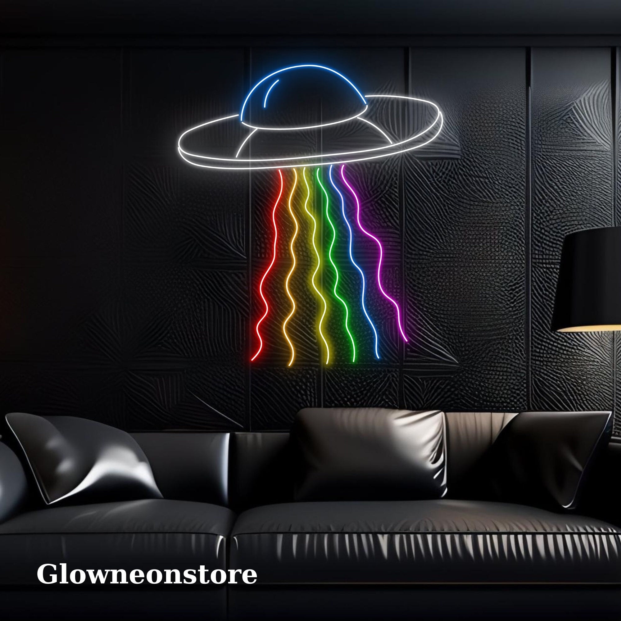Glowneon Ufo Lgbt Neon Sign, Rainbow UFO Led Sign, Ufo Lgbt Light Sign ...