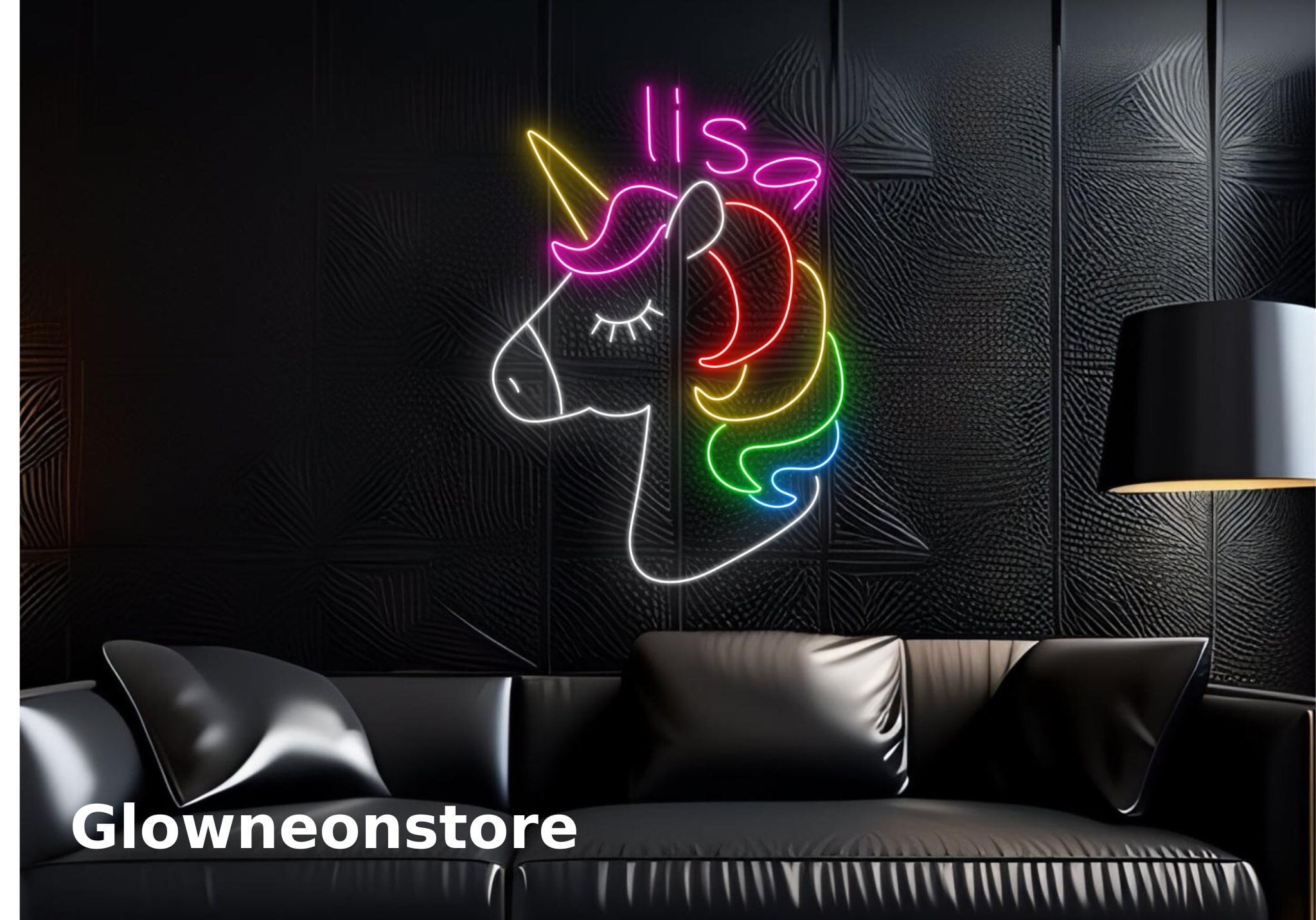 Glowneon Unicorn Neon Sign, Unicorn Led Light, Unicorn Night Light, Kid ...