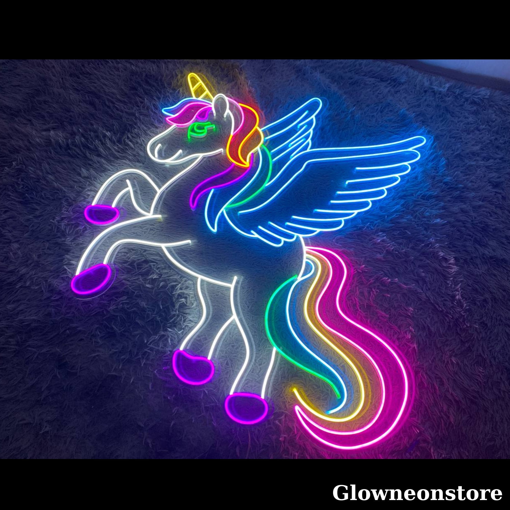 Glowneon Unicorn Neon Sign, Unicorn Led Sign, Unicorn Wall Decor ...