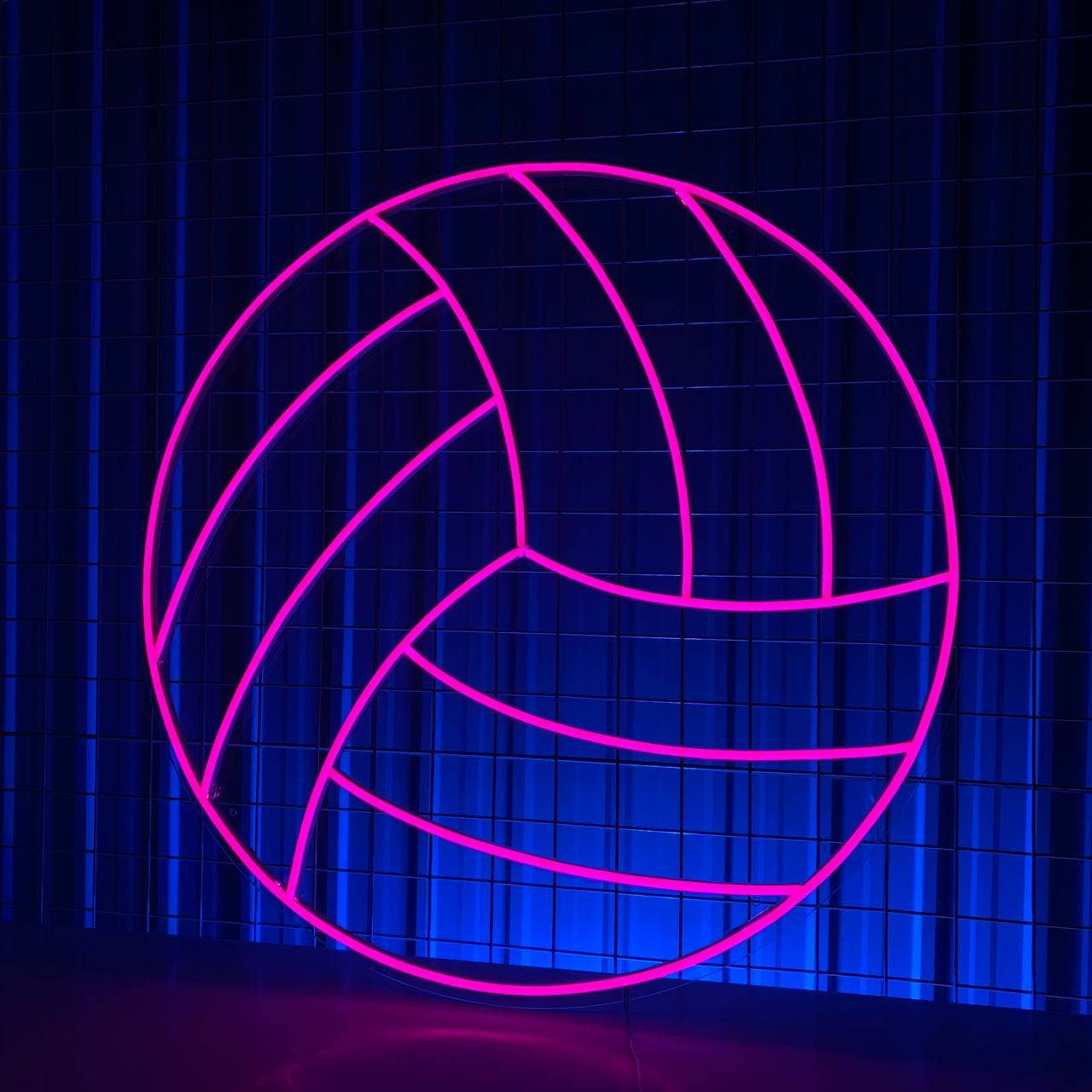 Glowneon Volleyball Neon Sign, Volleyball Led Sign Wall Decor Room ...