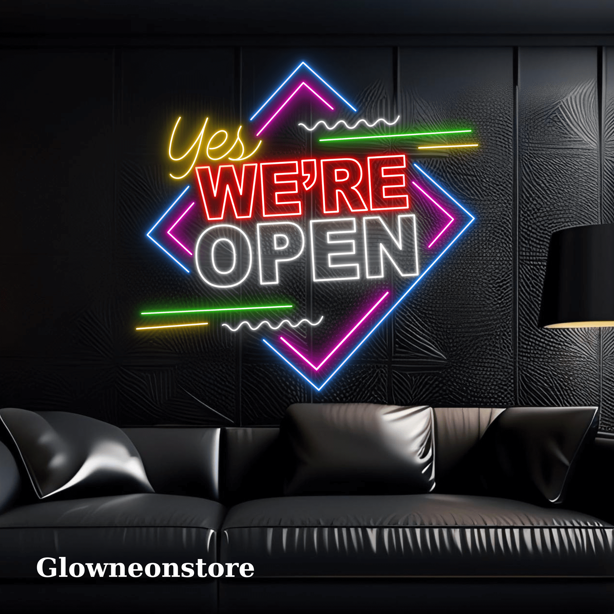 Glowneon We Are Open Neon Sign, Welcome Neon Light, Open Led Light ...