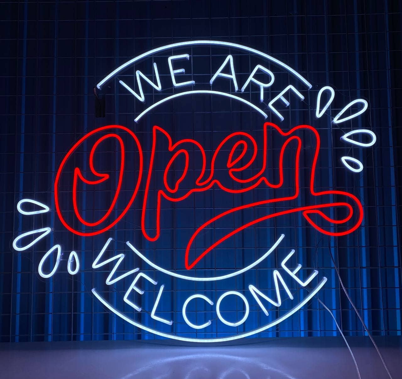 Glowneon We Are Open Welcome Neon Sign, Open Welcome Sign Decoration - Walmart.com