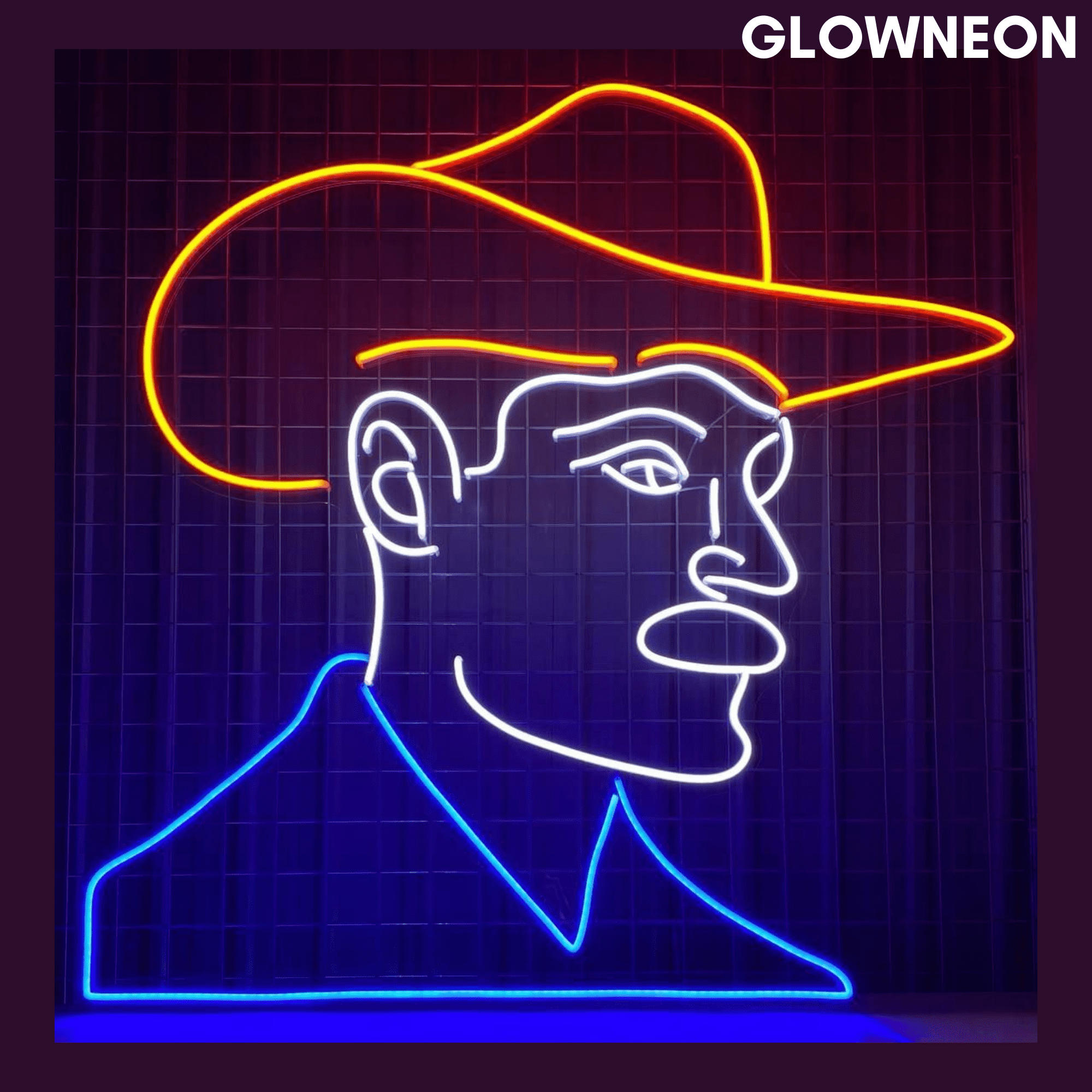 Glowneon Western Cowboy Neon Sign, Cowboy Led Sign, Man Cave Decor ...