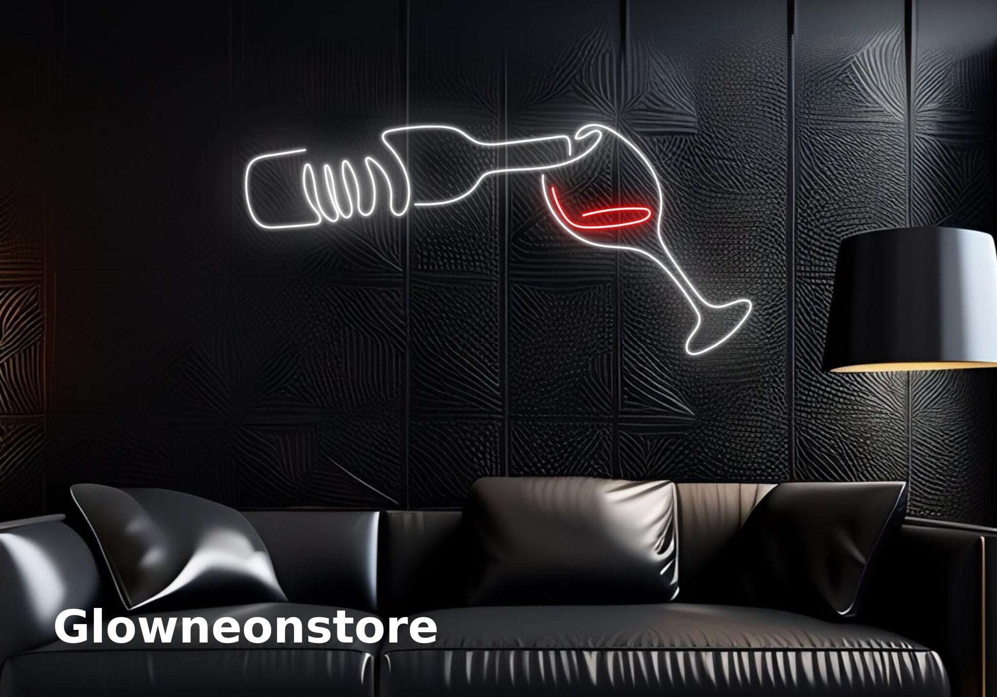 Glowneon Wine Neon Sign, Wine Led Light, Wine Bar Neon Sign, Bar Neon ...