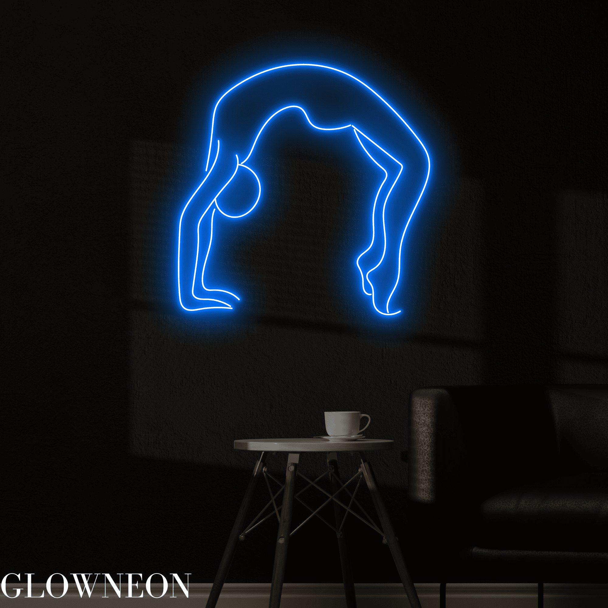 Glowneon Yoga Pose Neon Led Light Sign For Gym Home Club Decoration ...