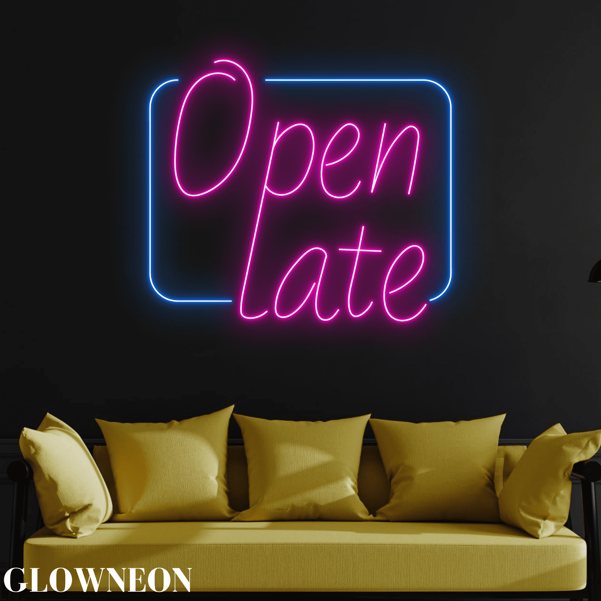 Glownneon Neon Open Late Sign, Open Led Sign For Restaurant & Bar Deco ...