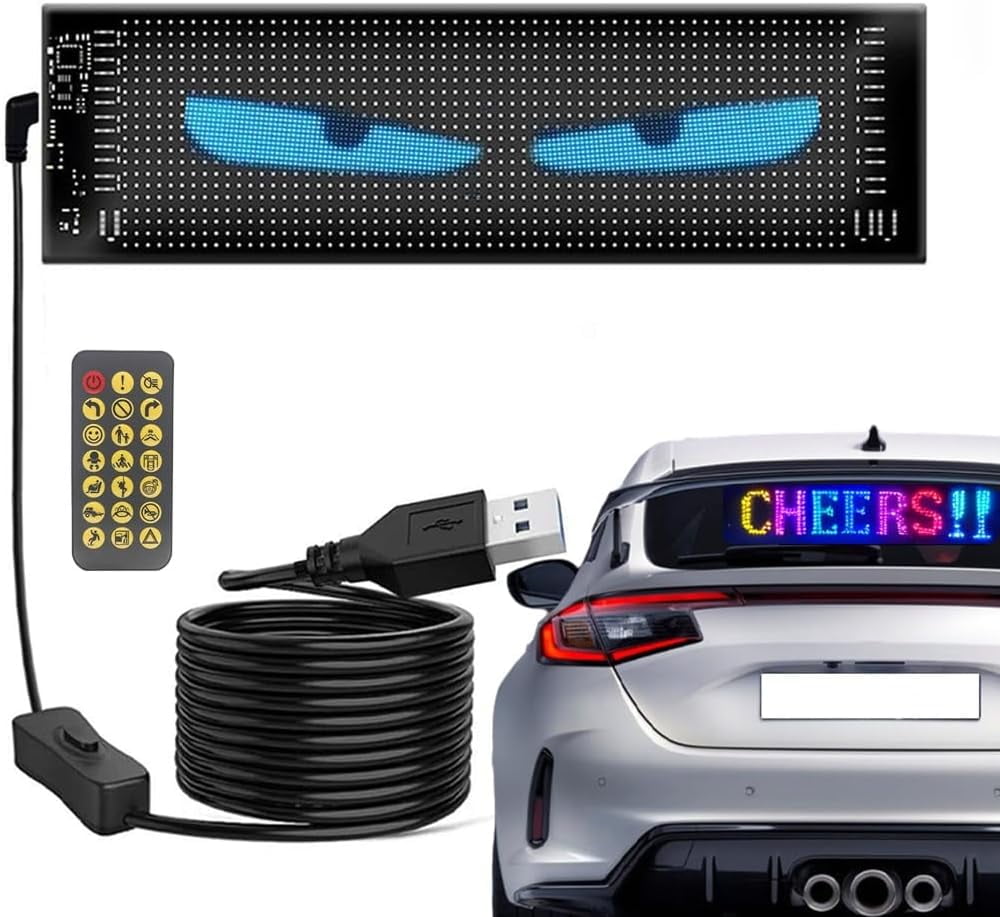 Glowpanel X Programmable Car Led Display,GlowPanel Car, Smart Remote ...