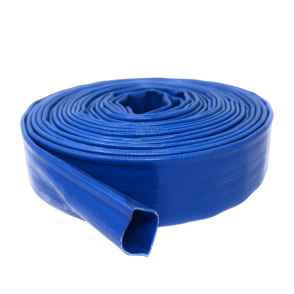 Gloxco 1" Inside Diameter (1-5/8" Flat Width) Blue Lay Flat Hose for ...
