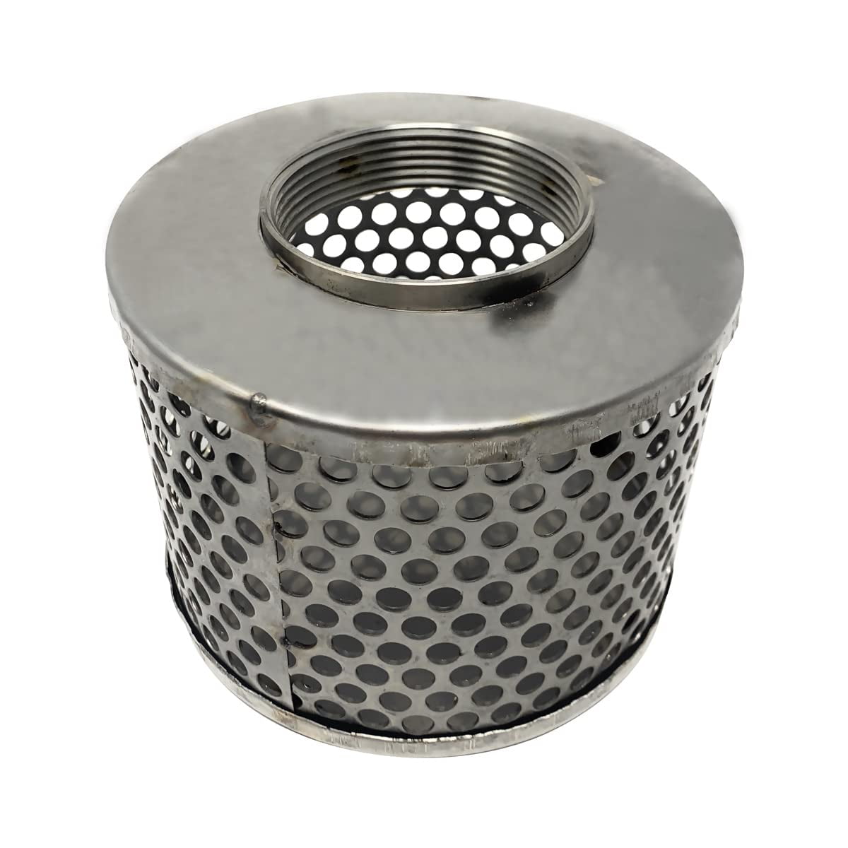 Gloxco 3" Suction Strainer, Round Hole, Stainless Steel (STR-RH300 ...