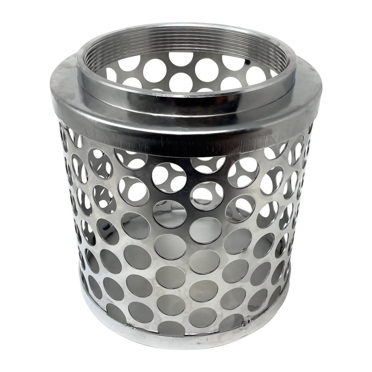Gloxco 6" Suction Strainer, Round Hole, Stainless Steel (STR-RH600 ...