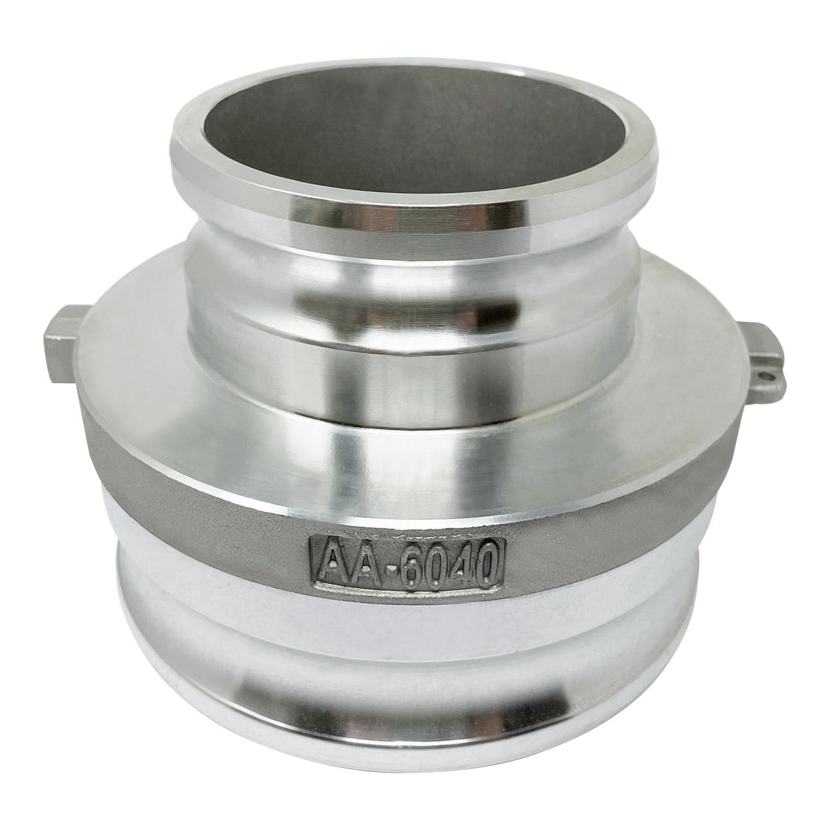 Gloxco Aluminum Type AA Cam and Groove Spool Adapter, 4″ Male Camlock x ...