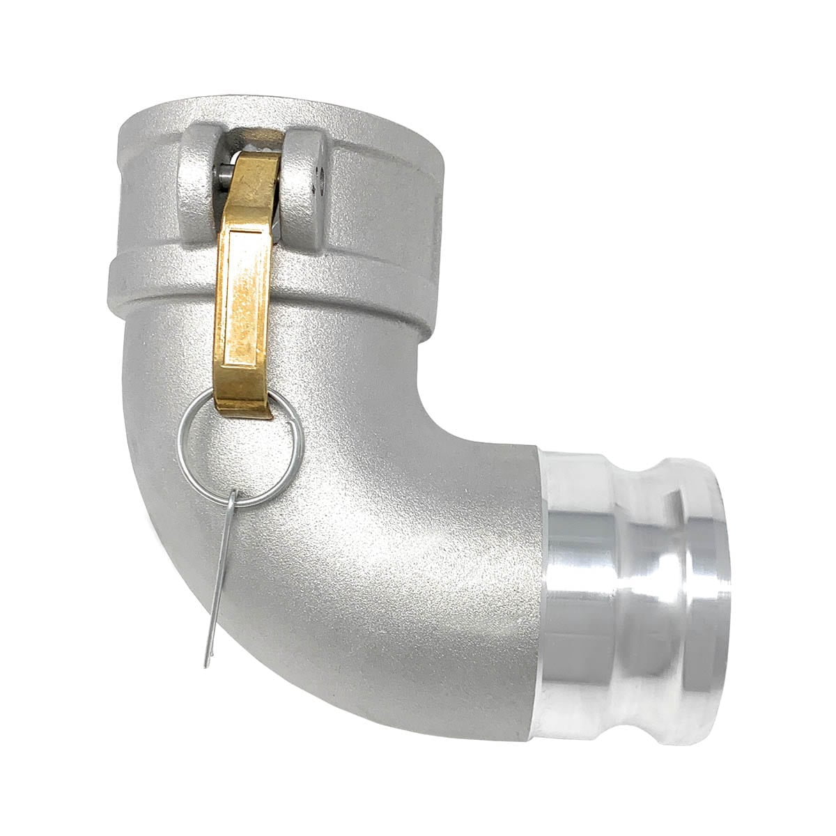 Gloxco Aluminum Type DA Cam and Groove Hose Fitting, 90 Degree Elbow, 3 ...