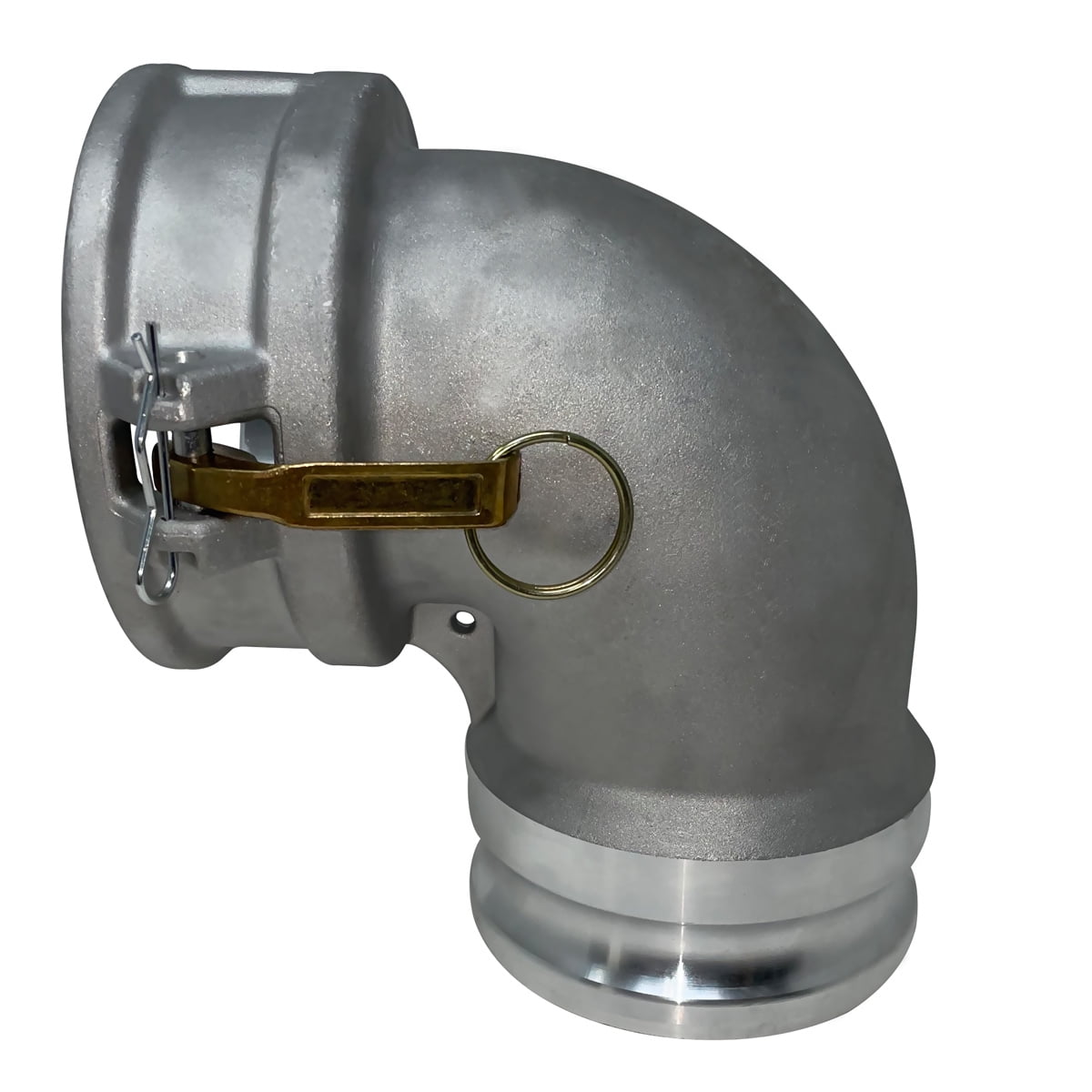 Gloxco Aluminum Type DA Cam and Groove Hose Fitting, 90 Degree Elbow, 4 ...