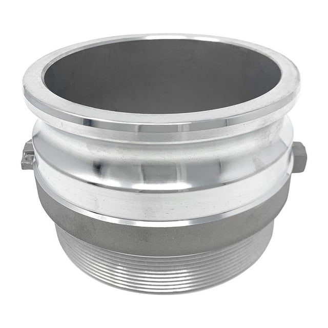Gloxco Aluminum Type F Cam and Groove Fitting, 6″ Male Camlock Adapter ...