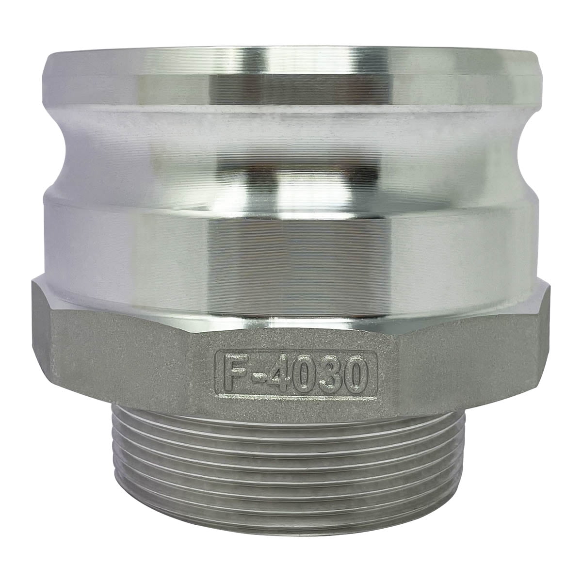 Gloxco Aluminum Type FR Cam and Groove Reducer, 4" Male Camlock Adapter ...